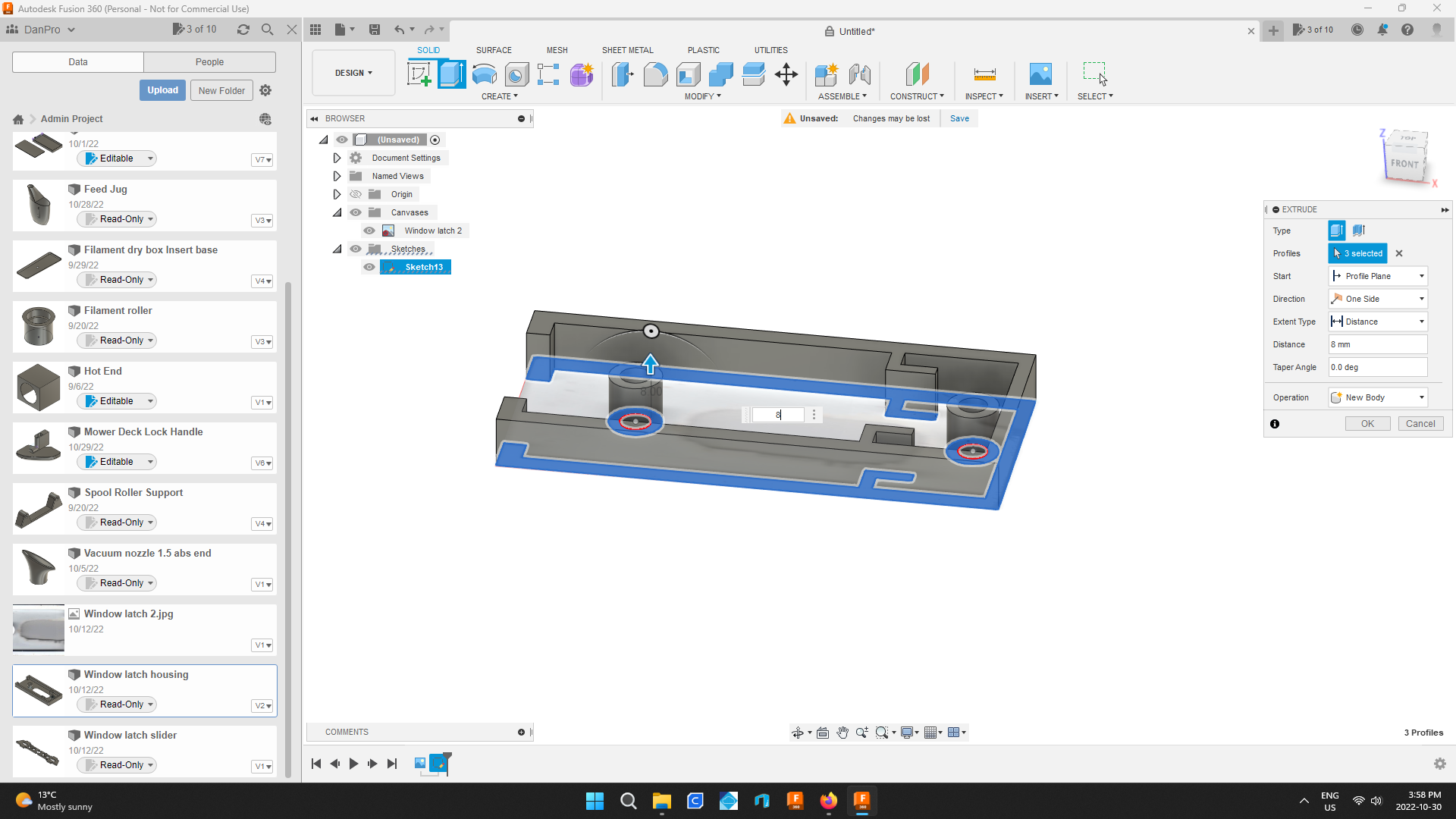 Window Repairs Using Fusion 360 Saved Me Over $300 : 18 Steps (with ...