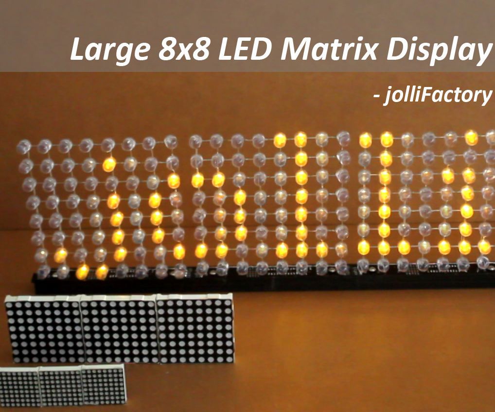 Large 8x8 LED Matrix Display : 8 Steps (with Pictures) - Instructables