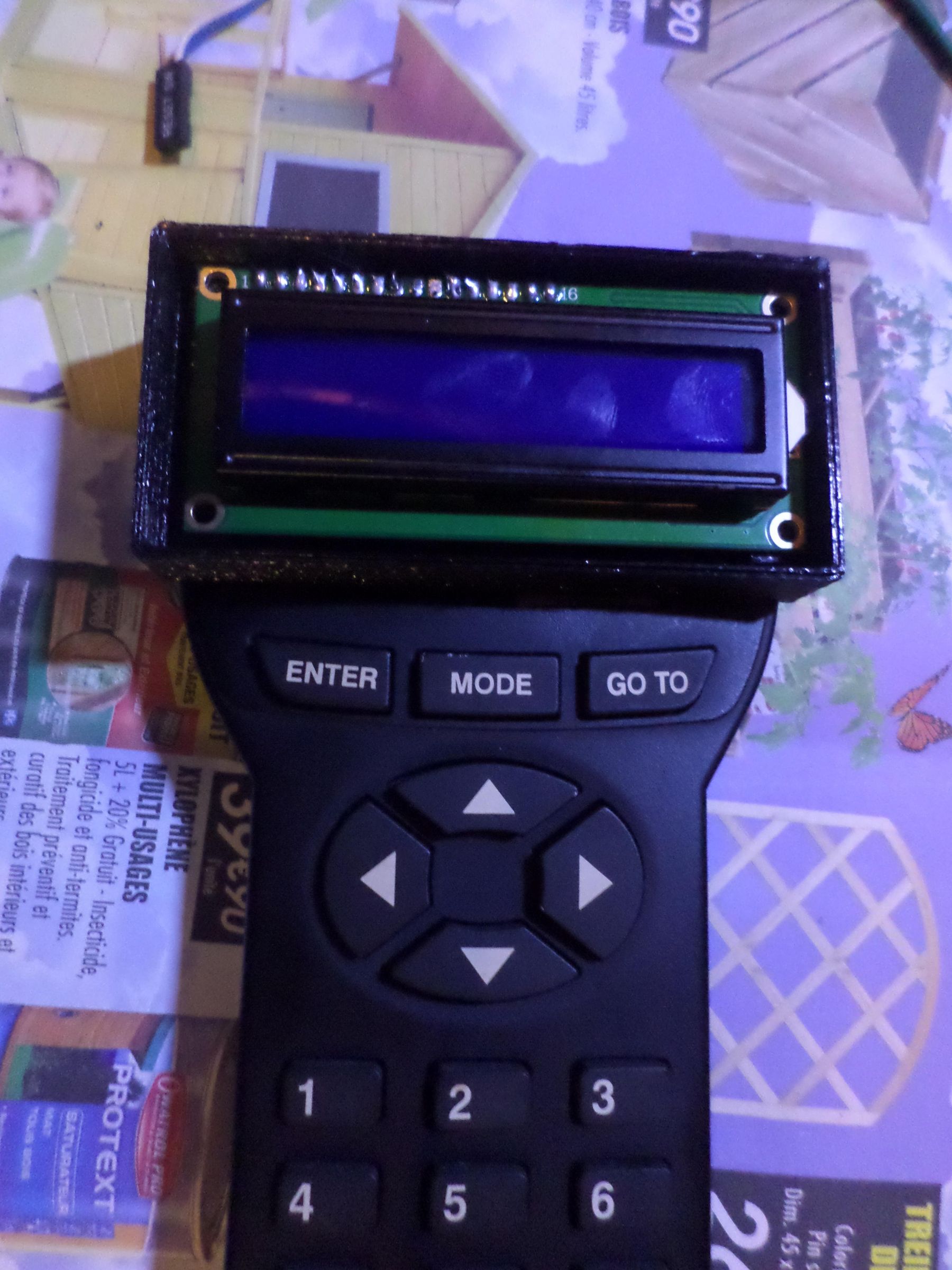 Meade Autostar 497 Handbox LCD Display Replacement Repair 1602 : 6 ...