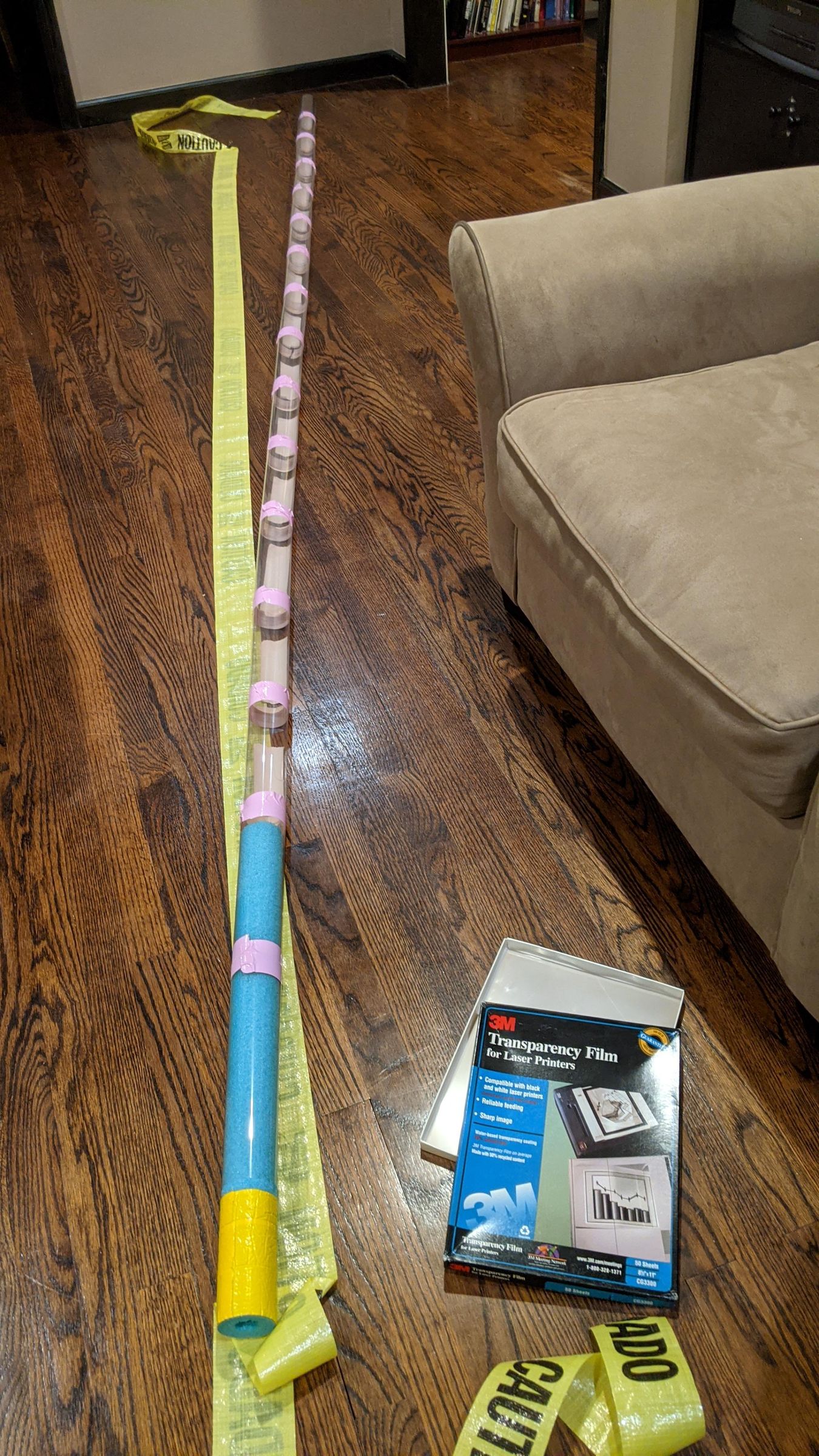 Glowing Halloween Candy Chute From 2nd Floor: Transparent Slide and ...