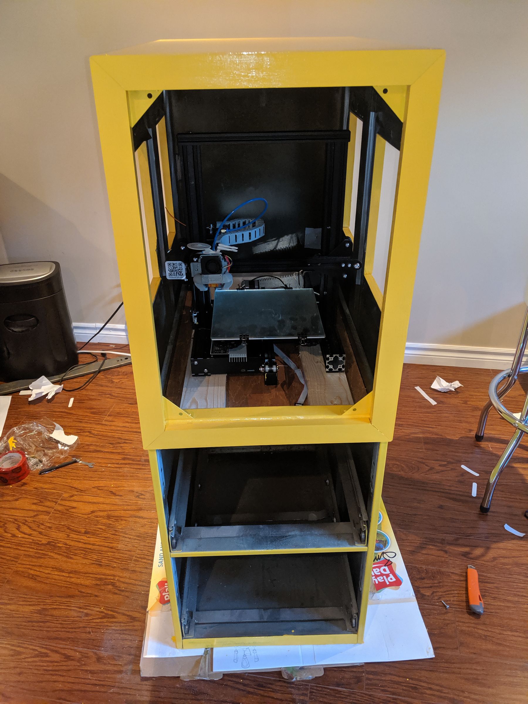 Filing Cabinet 3d Printer Enclosure : 6 Steps (with Pictures ...