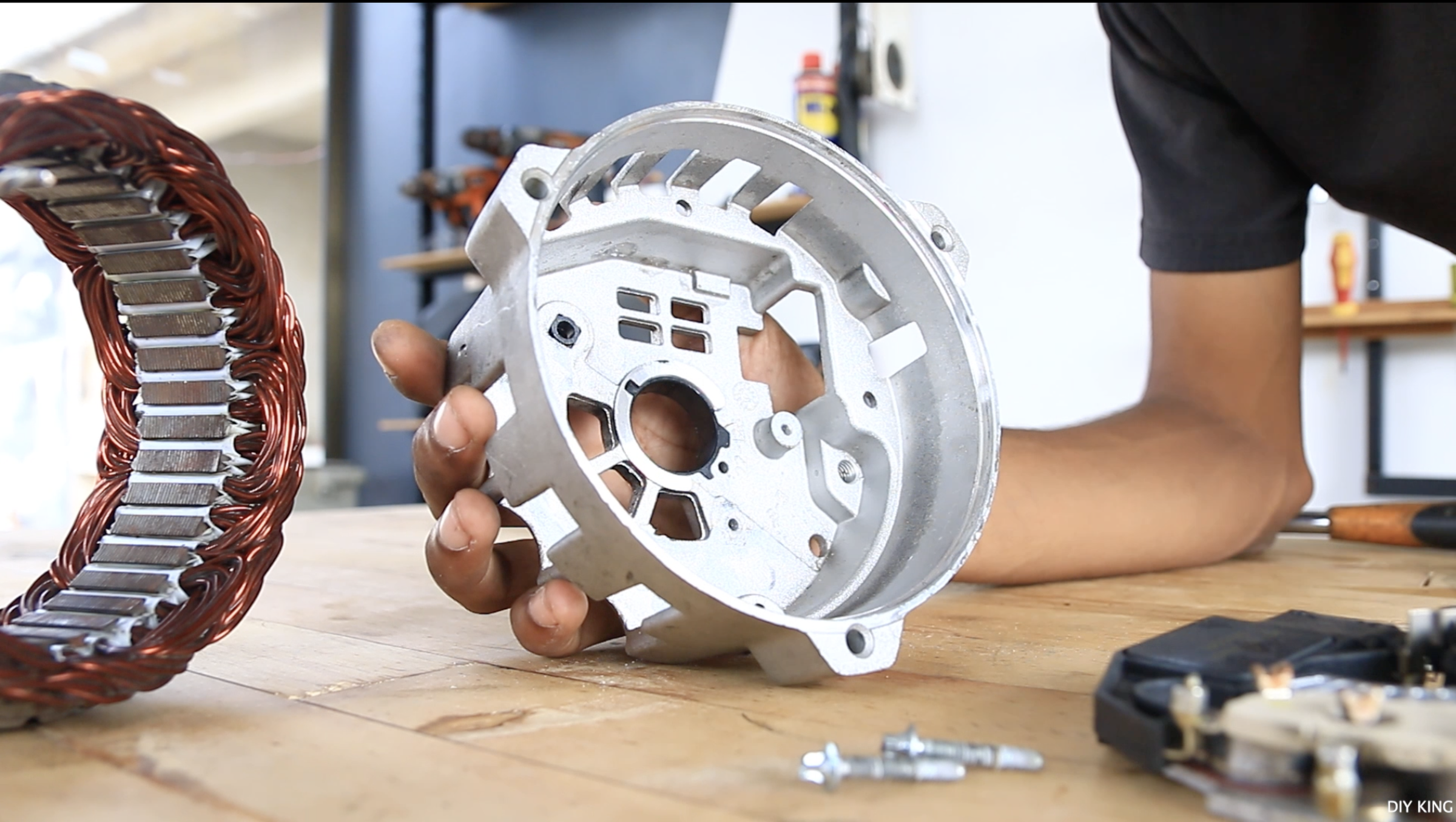Converting Car Alternator Into a Permanent Magnet Brushless Motor : 6 ...