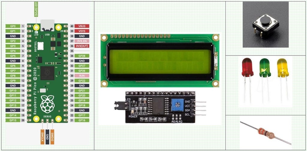 Interfacing 16x2 LCD Display With Raspberry Pi Pico, 57% OFF