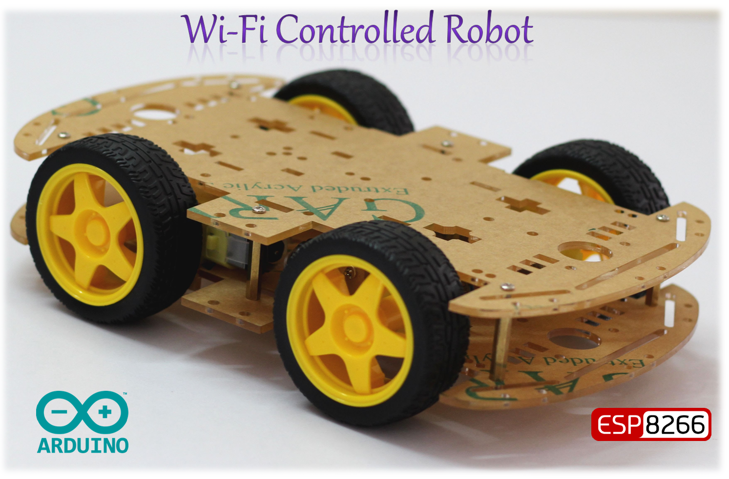 Wi-Fi Controlled 4-Wheeled Robot : 6 Steps - Instructables
