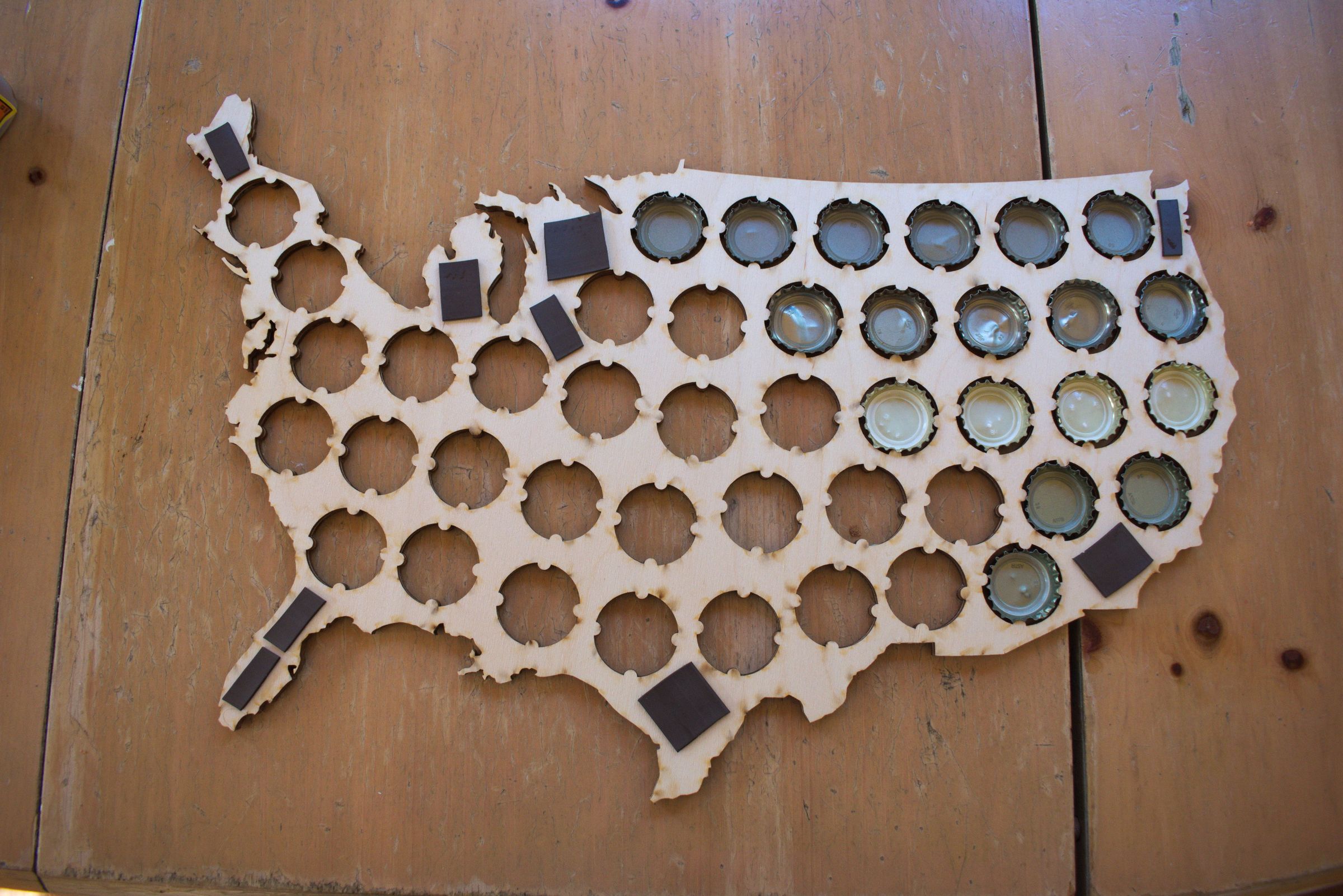 Beer Cap Map : 4 Steps (with Pictures) - Instructables