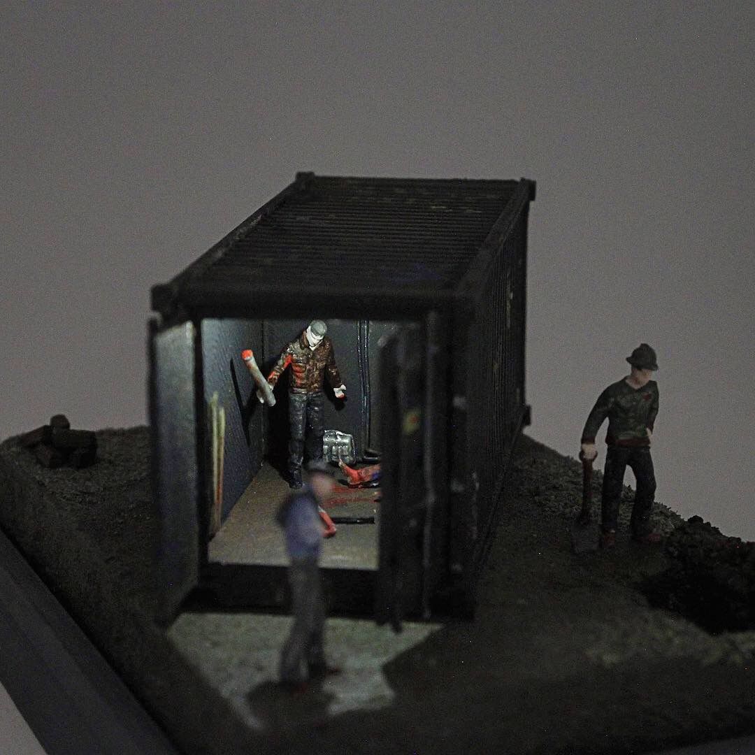 HO Scale Shipping Container Surprise Reveal Diorama. : 8 Steps ...