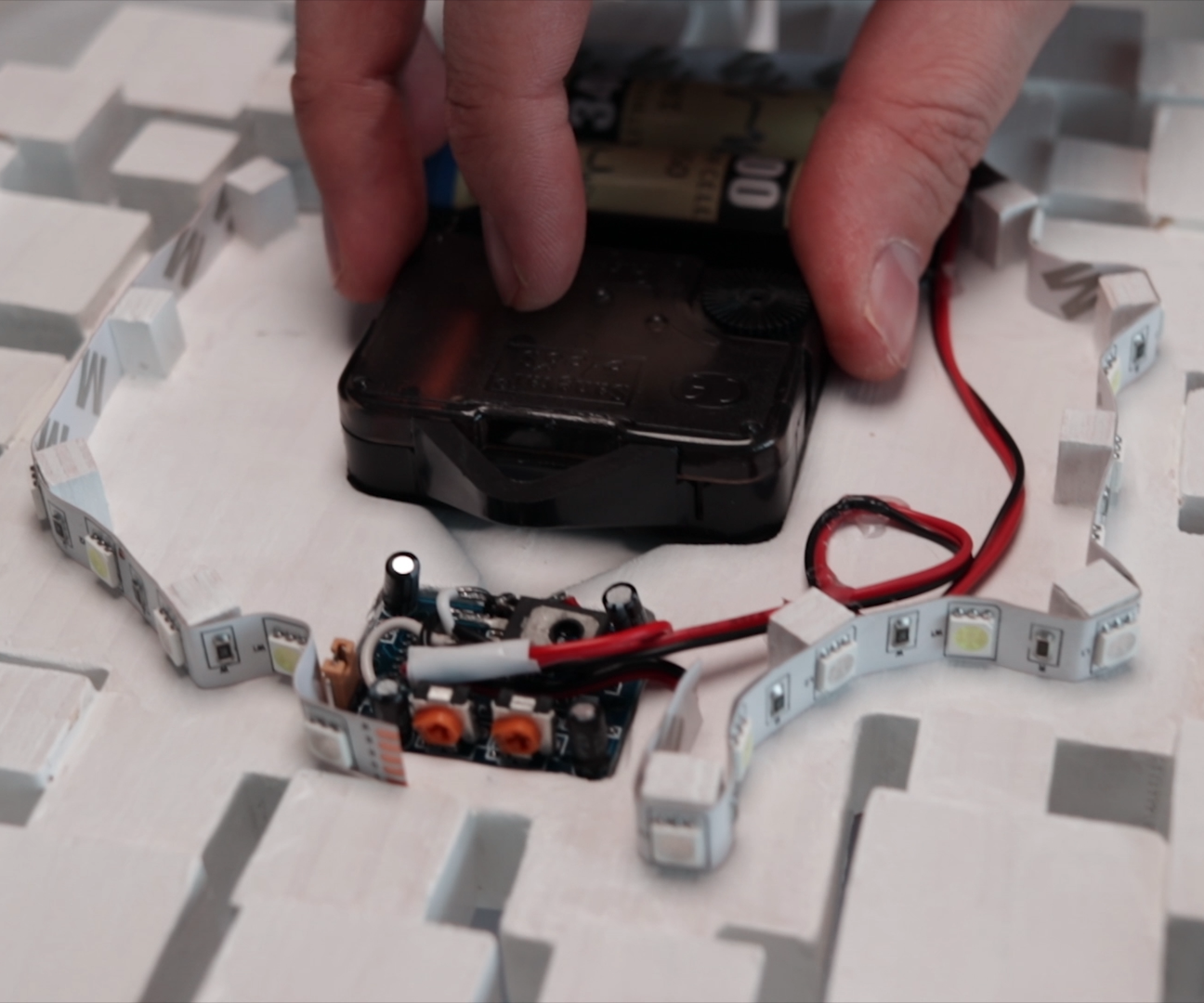 DIY Exploding Wall Clock With Motion Lighting : 20 Steps (with Pictures ...