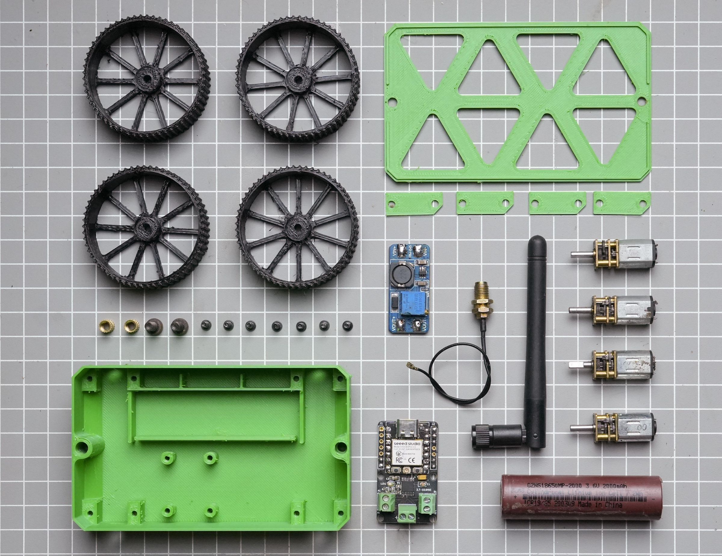 ESP32-Powered 4x4 RC Rover Fully 3D Printed and Wi-Fi Controlled : 5 ...