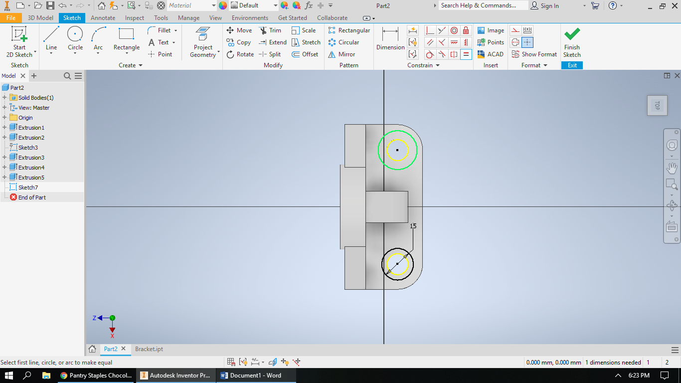 A Bracket for a Wheel Assembly on Autodesk Inventor : 20 Steps ...