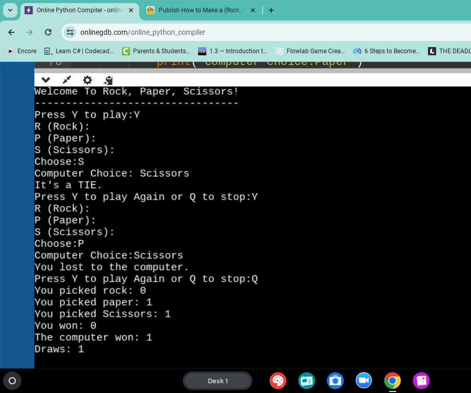 How to Make a (Rock, Paper, Scissors) Game Using Python Coding! : 7 Steps - Instructables