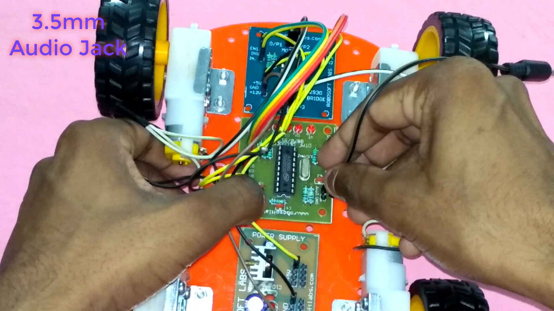 How to Make a Mobile Controlled Robot | DTMF Based | Without ...