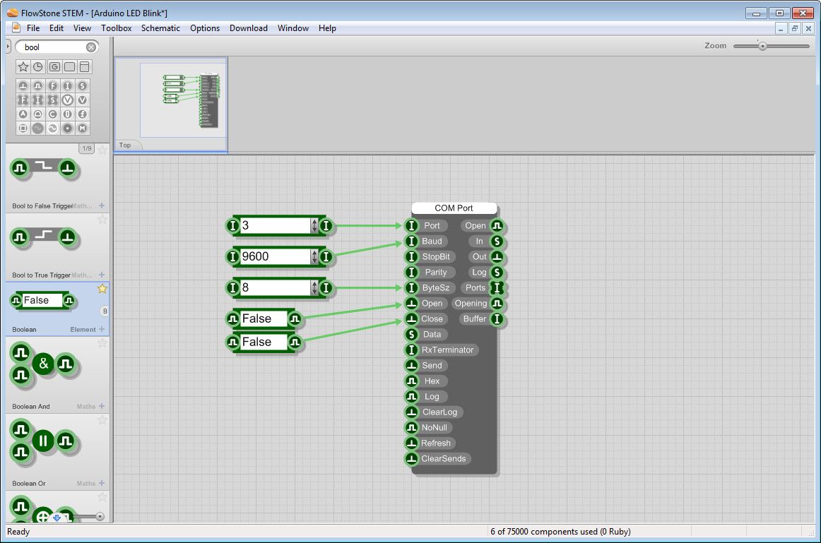 Arduino Graphical Serial Communication With FlowStone (Blink LED) : 43 ...
