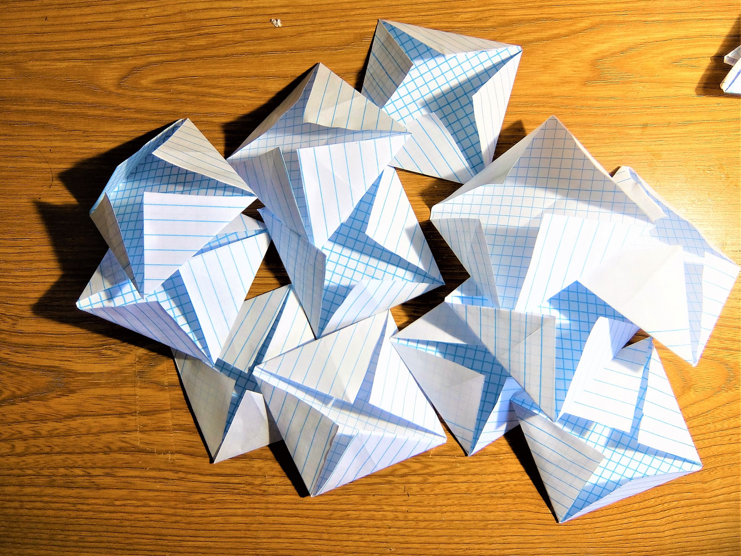 Octahedron Model DYI Using Graphing Papers : 6 Steps (with Pictures ...