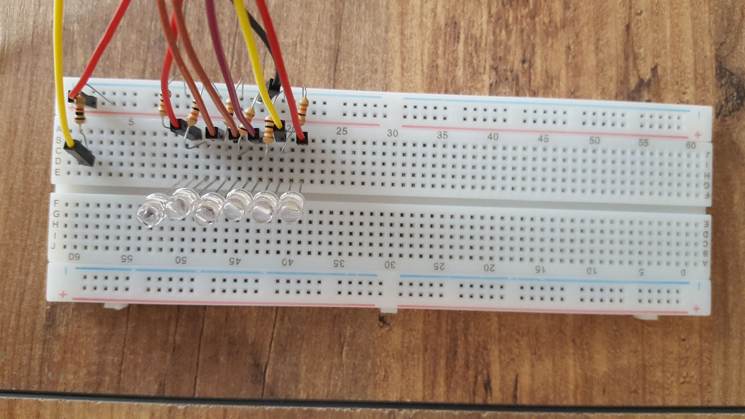 LED Lights Reflecting Sound Level Using Microphone and Arduino Uno : 4 ...