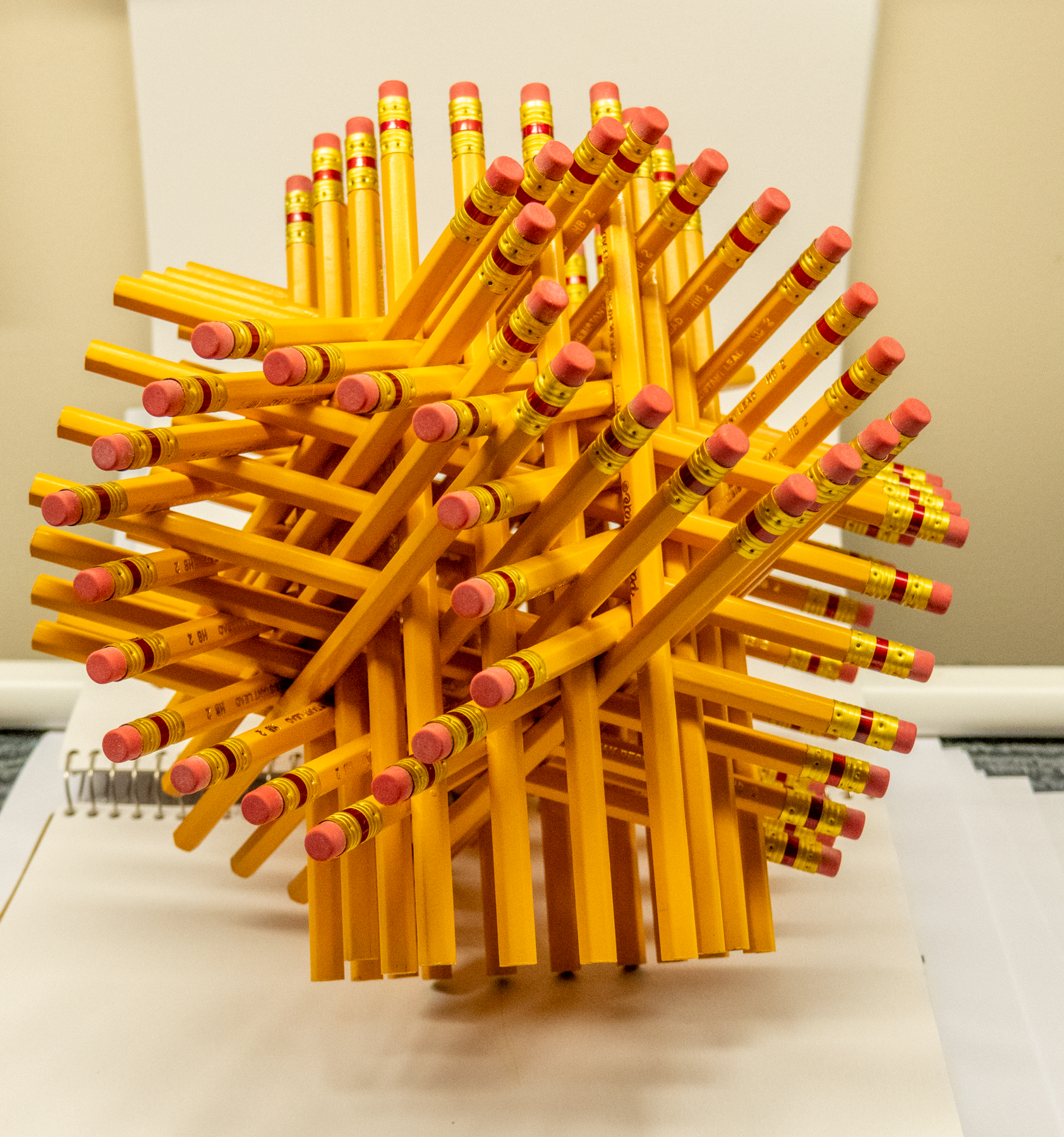 Easy 72 Pencil Sculpture : 6 Steps (with Pictures) - Instructables