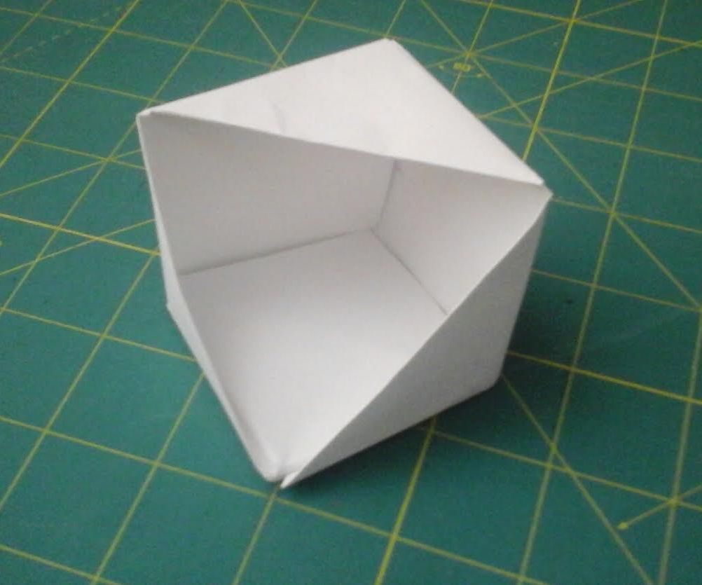 Origami Open Faced Cube : 4 Steps (with Pictures) - Instructables
