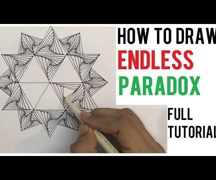 How to Draw the Endless Zentangle Paradox Design Tutorial for Beginners ...