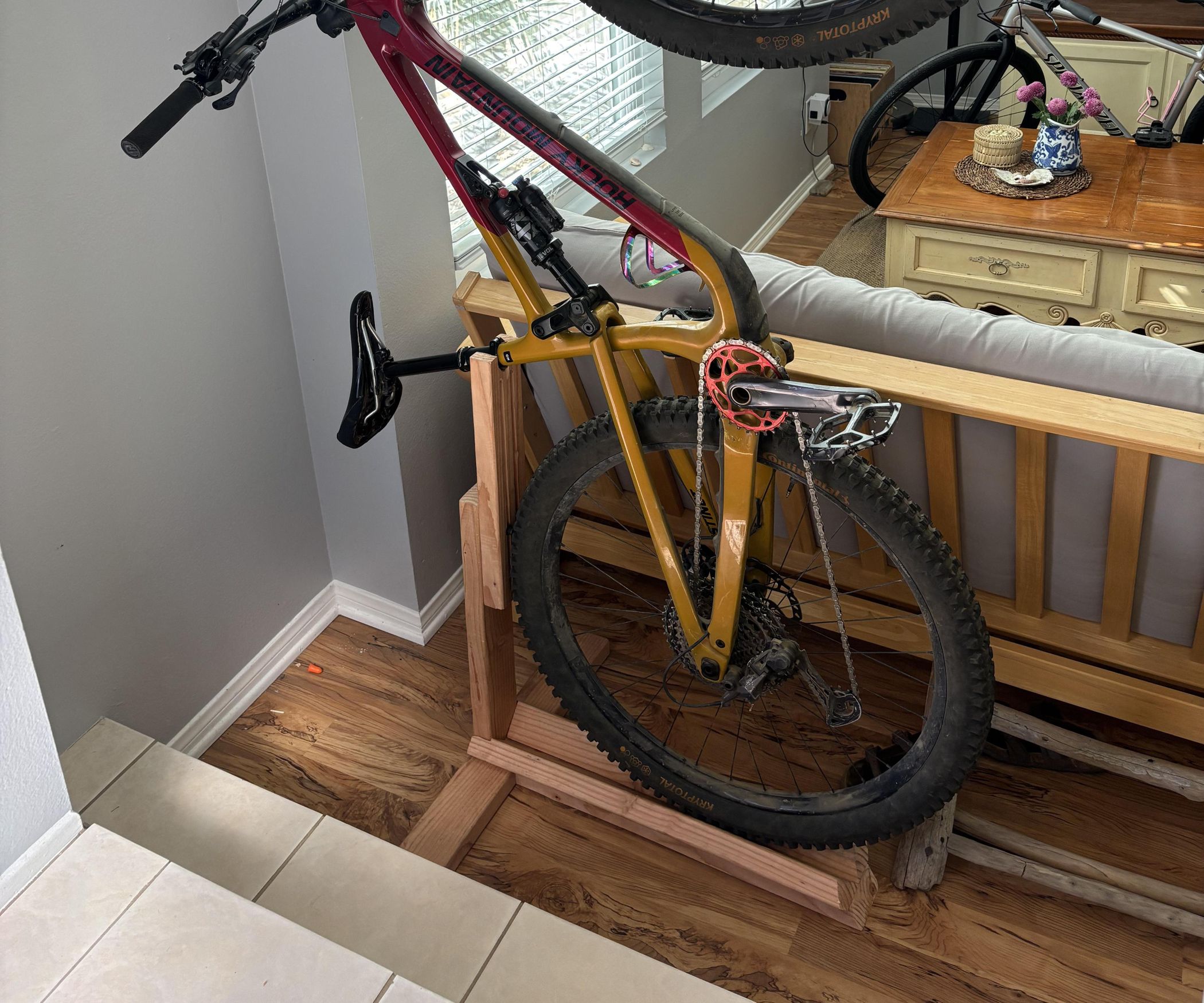 Adjustable Free-standing Indoor Bike Stand : 18 Steps (with Pictures ...