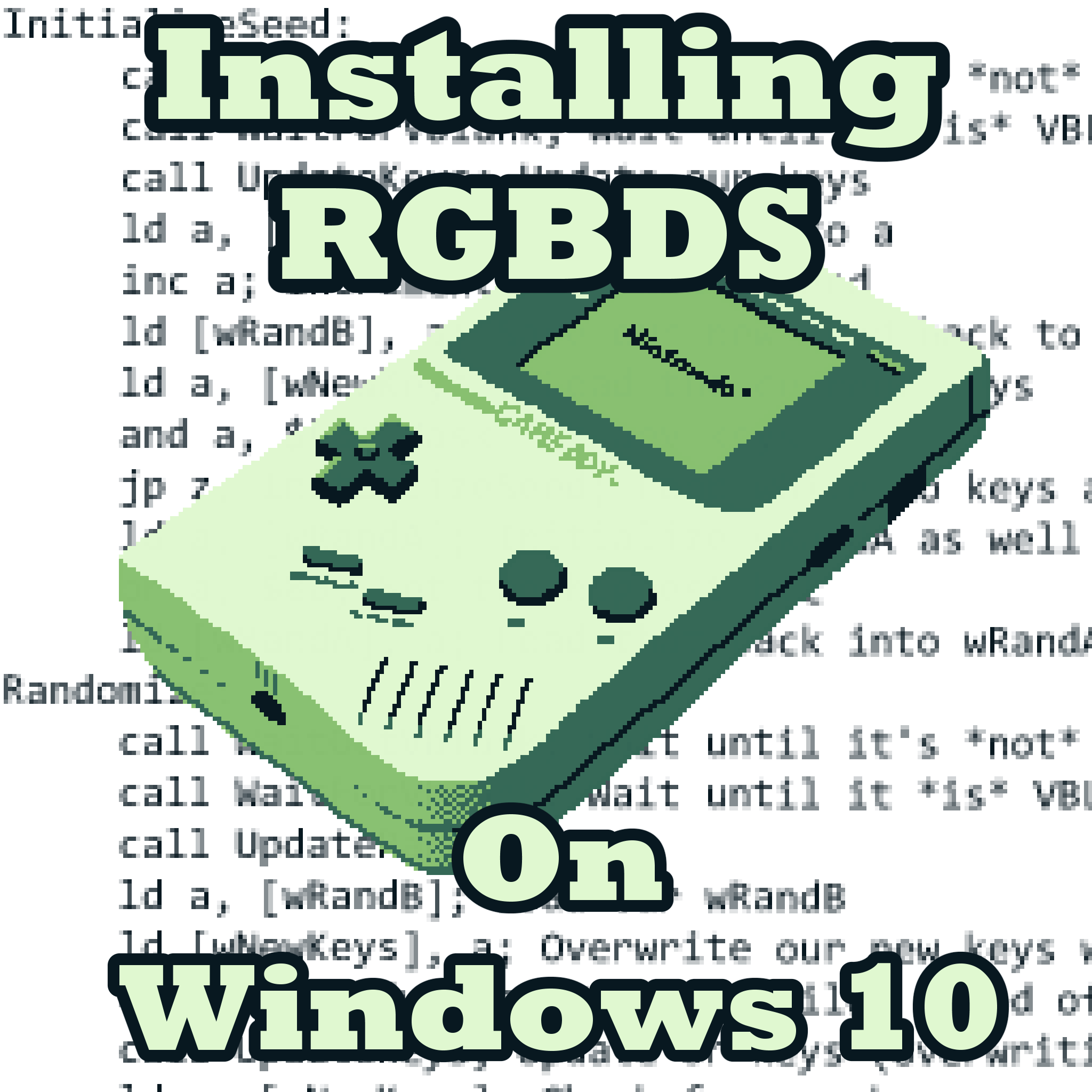 Installing the Rednex Game Boy Development System on Windows 10 : 14 ...