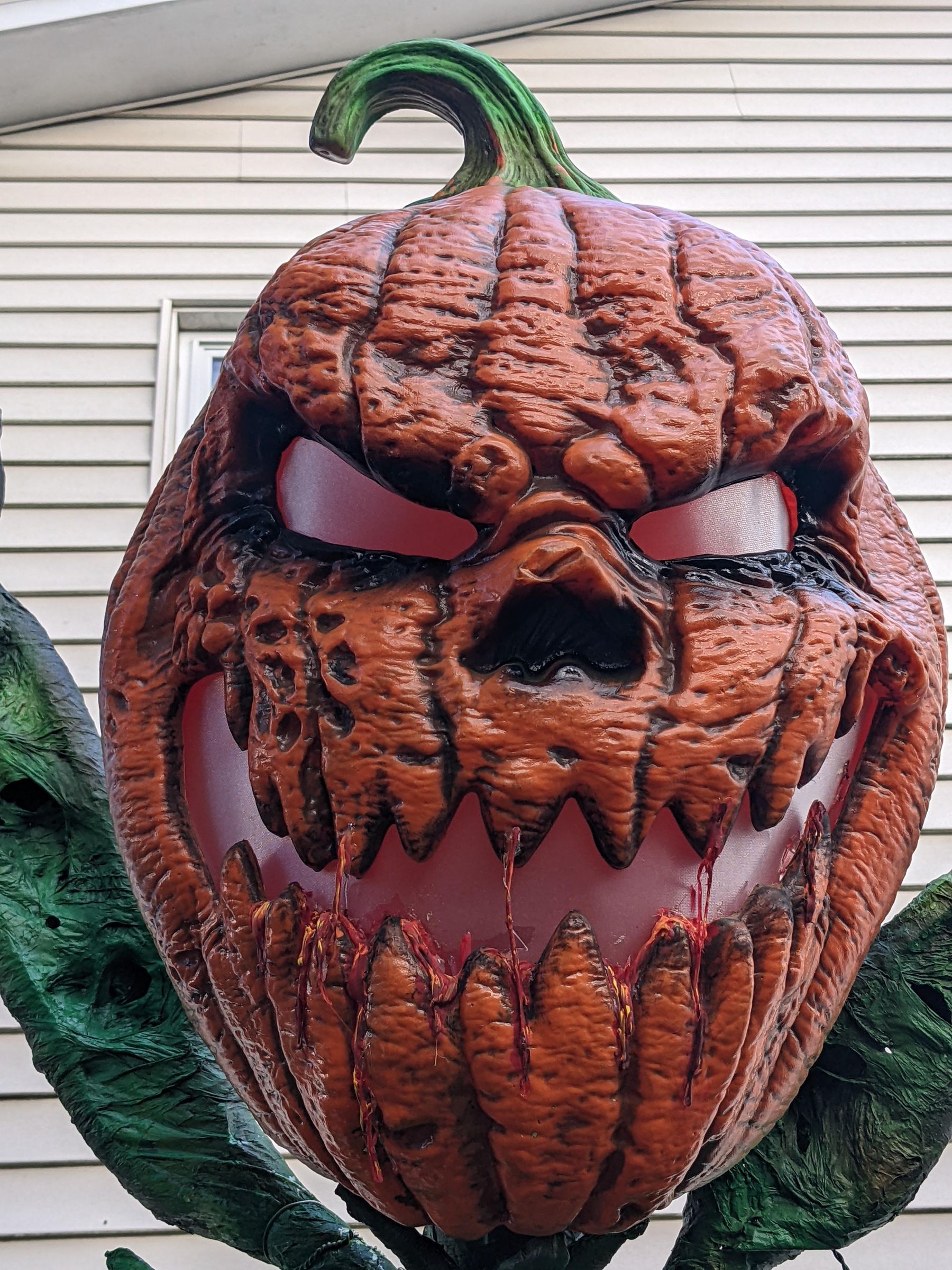 DIY 12ft Grimacing Pumpkin Monster Halloween Prop /Decoration : 5 Steps ...