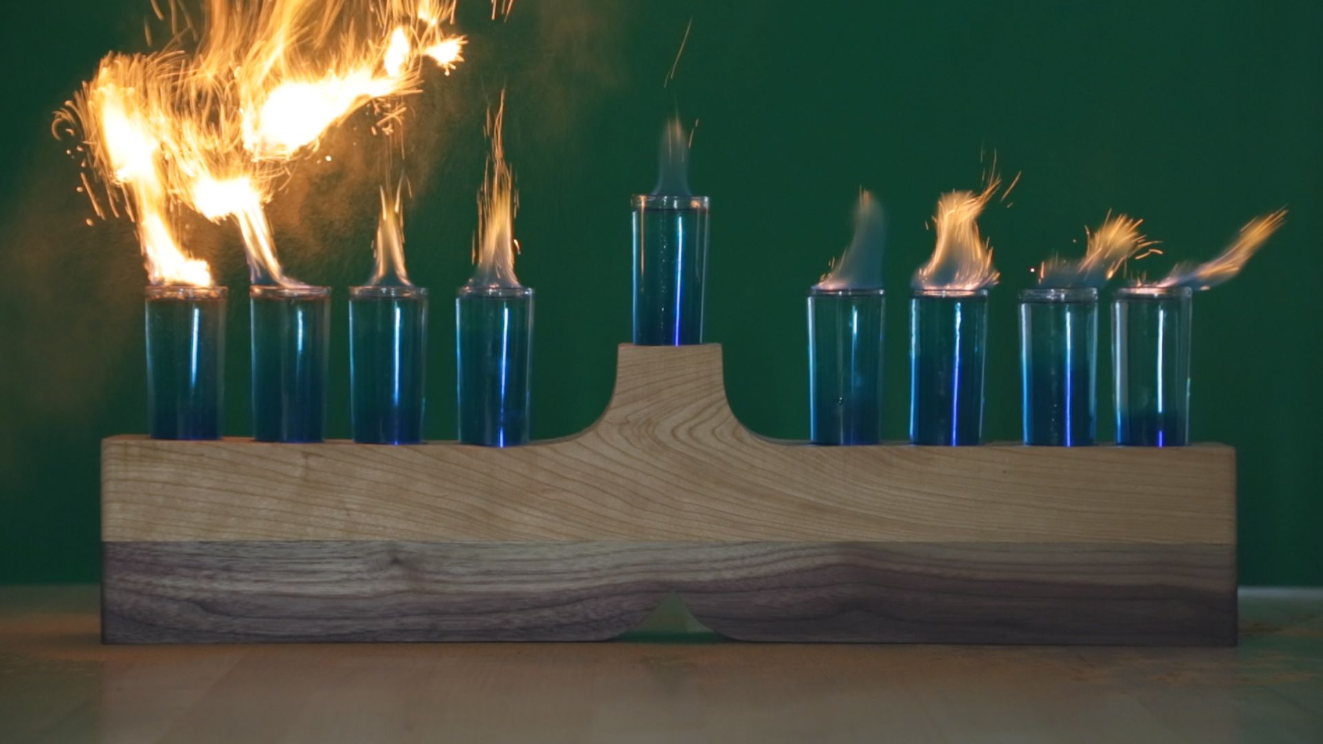 Flaming Shots Menorah : 9 Steps (with Pictures) - Instructables