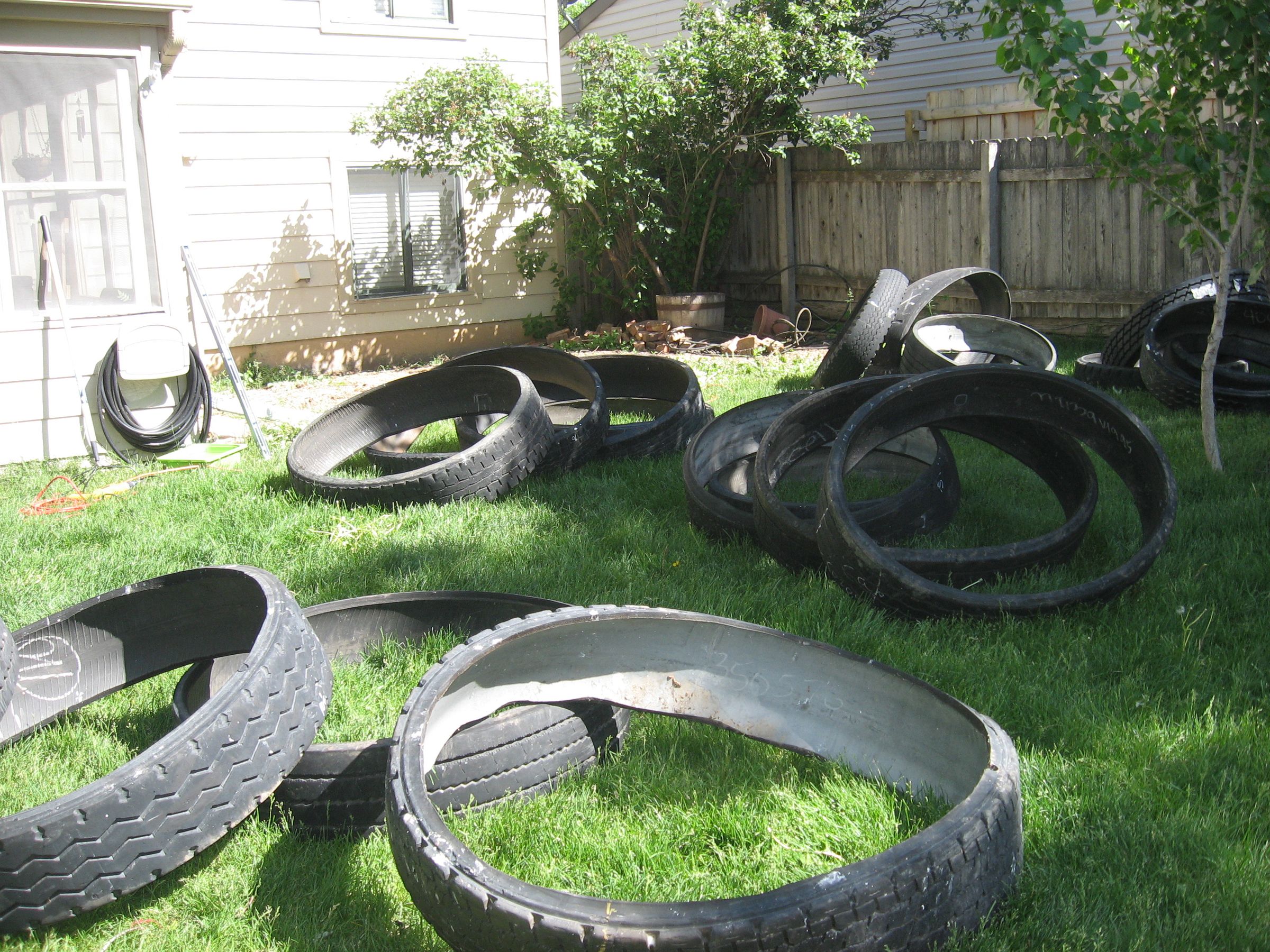 Build a Raised Bed Garden From Tires : 9 Steps (with Pictures ...