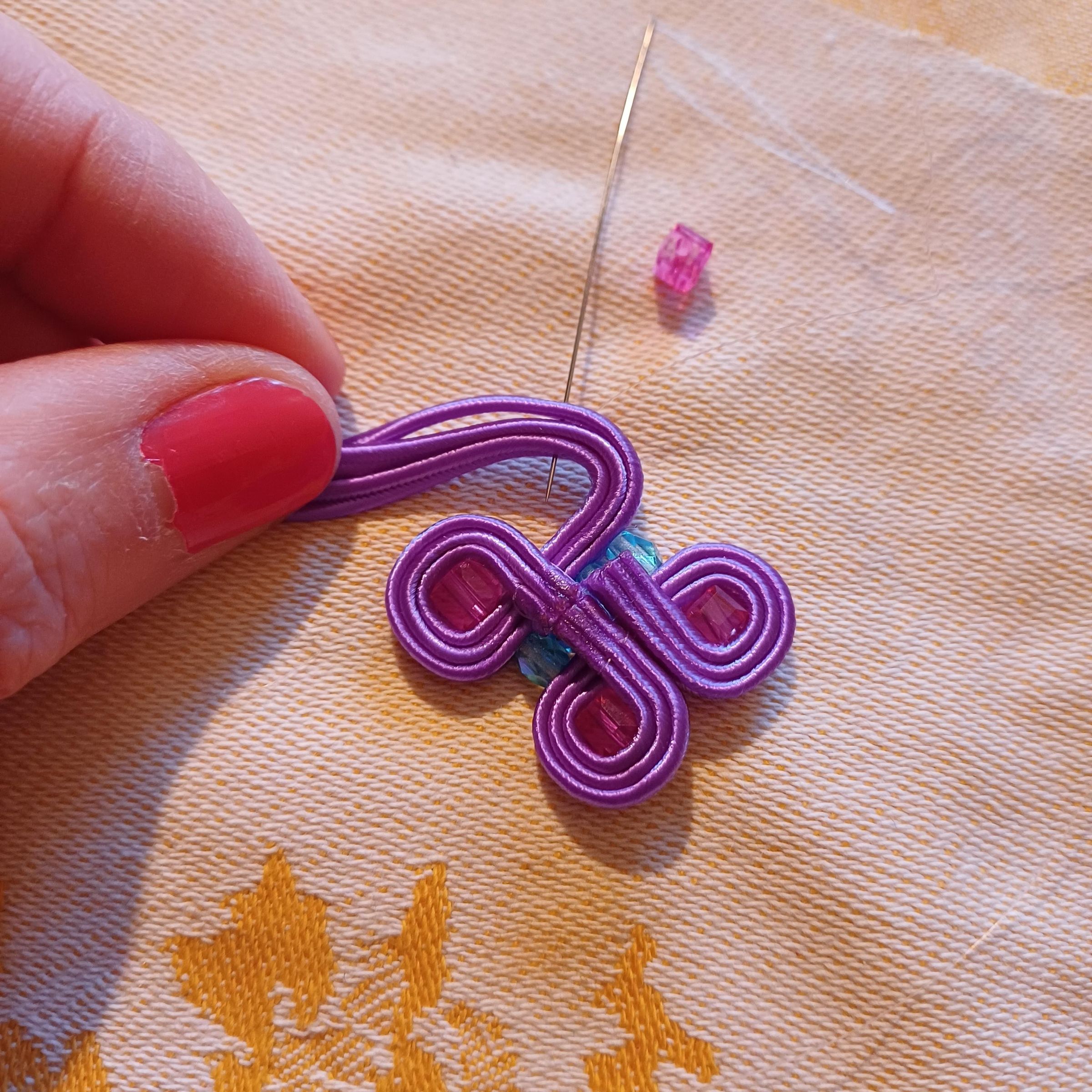 Embroidered Filigree Earrings "Purple Rain" : 9 Steps (with Pictures ...
