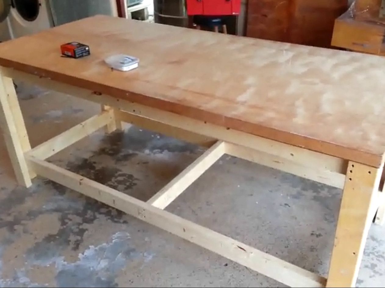 How to Build a Sturdy Workbench Inexpensively : 5 Steps (with Pictures ...