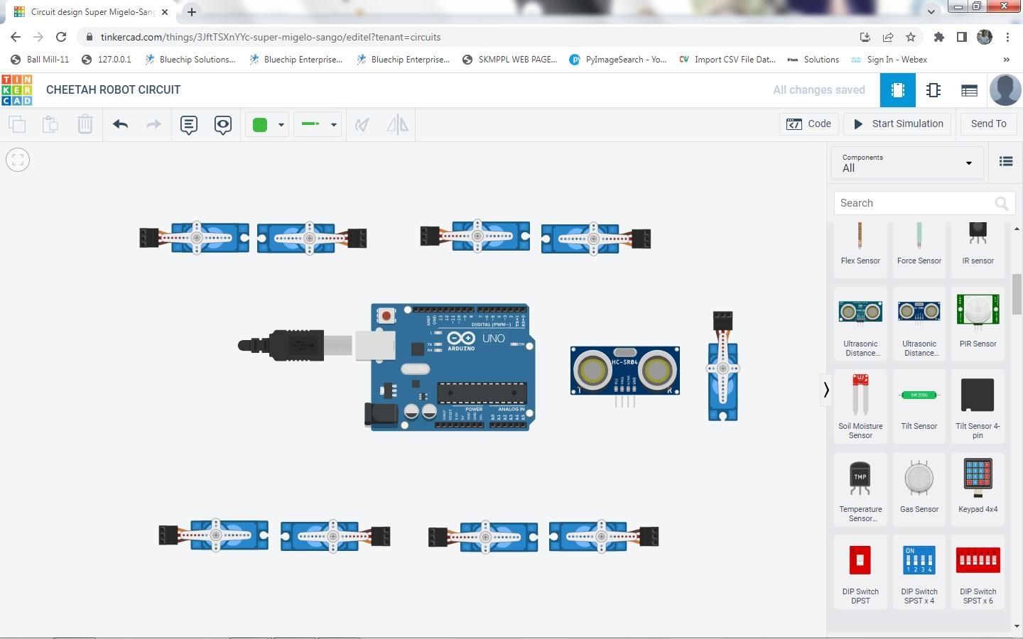 Baby Cheetah Walking Robot in Tinkercad : 21 Steps (with Pictures ...