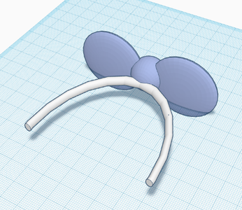 How to Make a Headbow in Tinkercad in 2 EASY STEPS! : 3 Steps ...