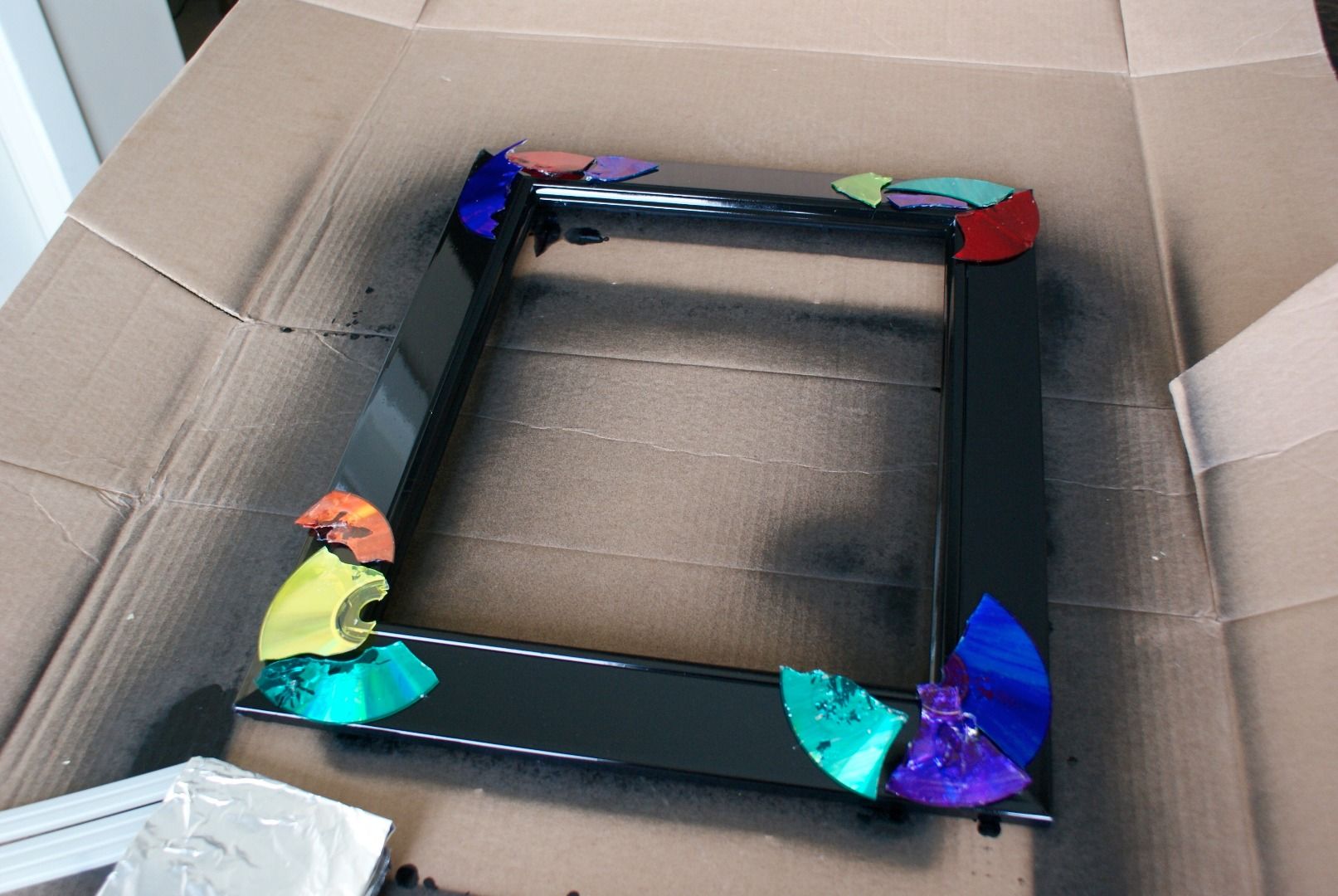 DIY Mimic Stained Glass Picture Frame : 12 Steps (with Pictures ...