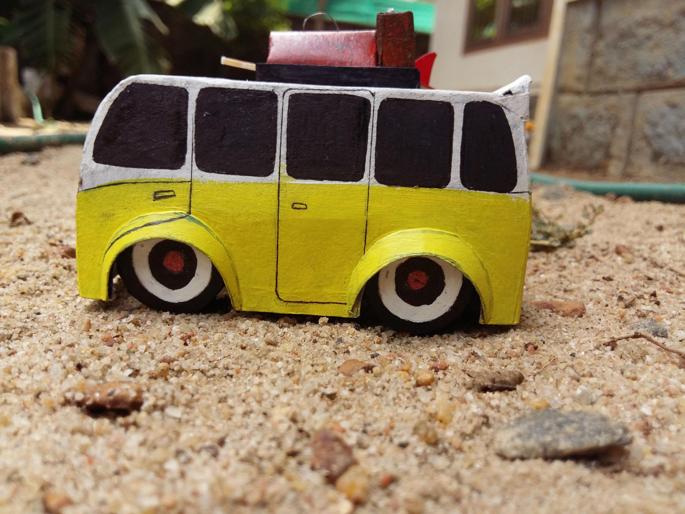 VW Mini Bus Model From Cardboard Box : 7 Steps (with Pictures ...
