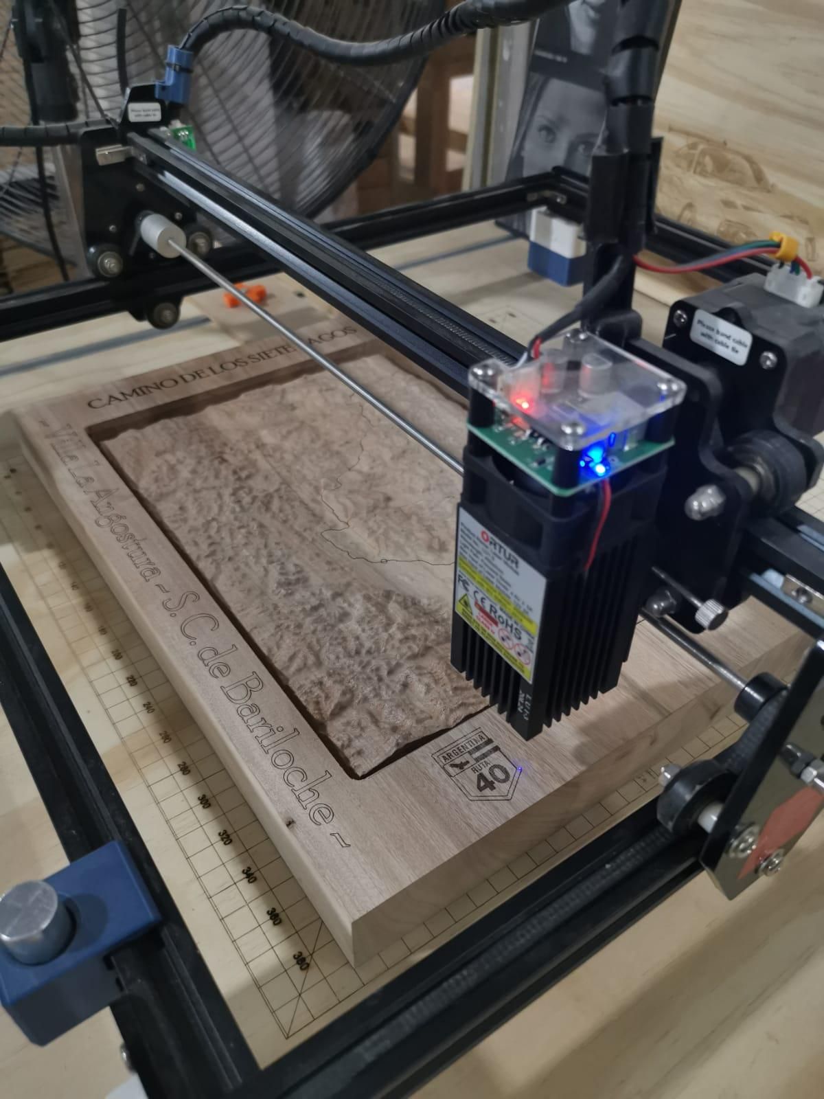 CNC Carved and Laser Engraved Topographic Map : 8 Steps (with Pictures ...