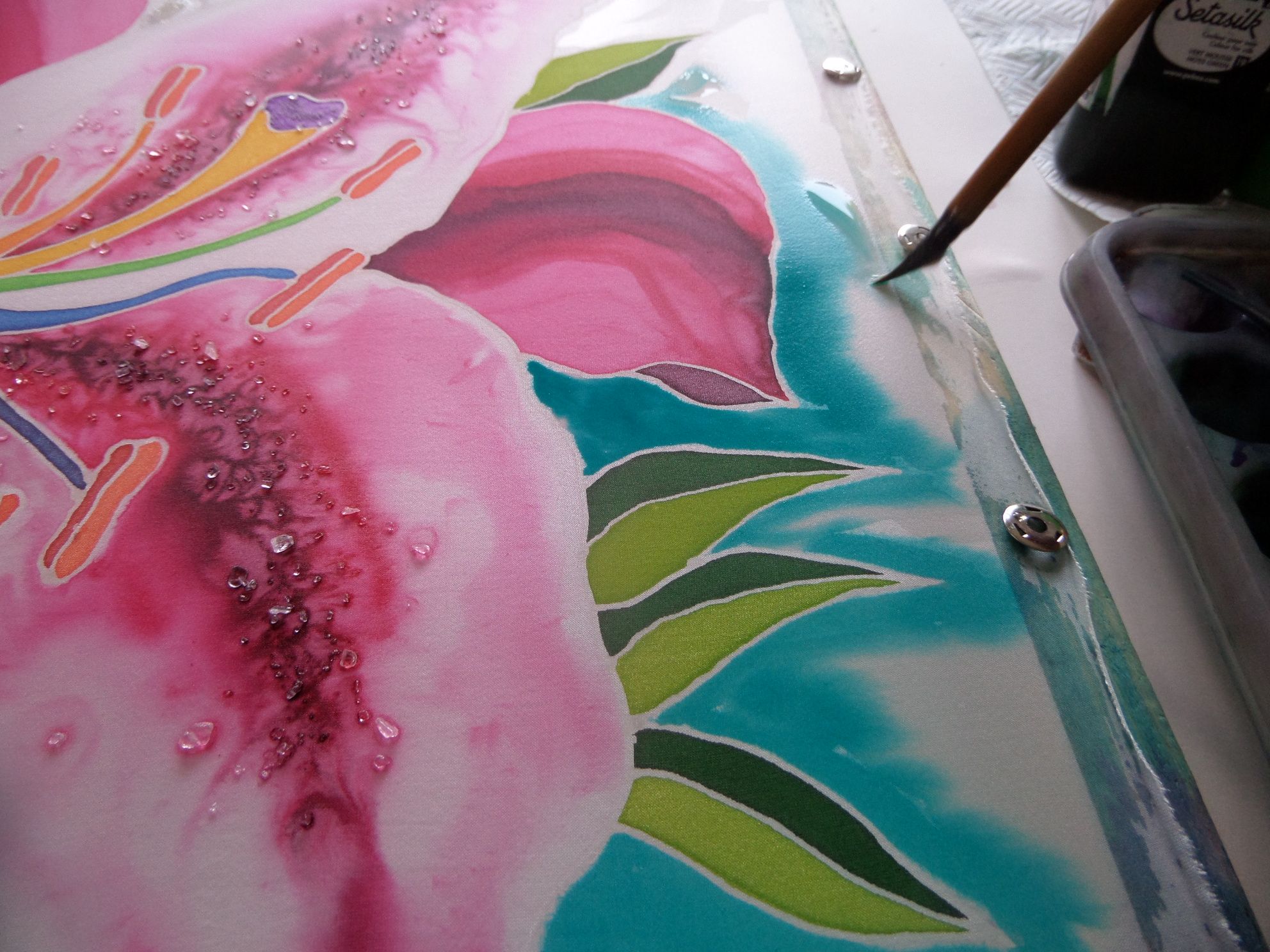 'Rainbow Lily' Silk Painting : 11 Steps (with Pictures) - Instructables