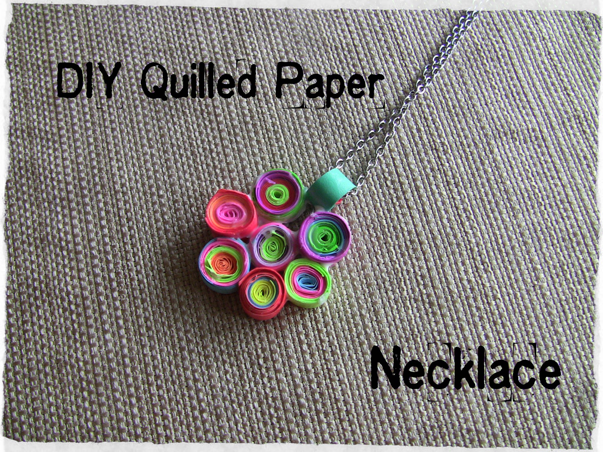 DIY Quilled Paper Necklace : 4 Steps - Instructables