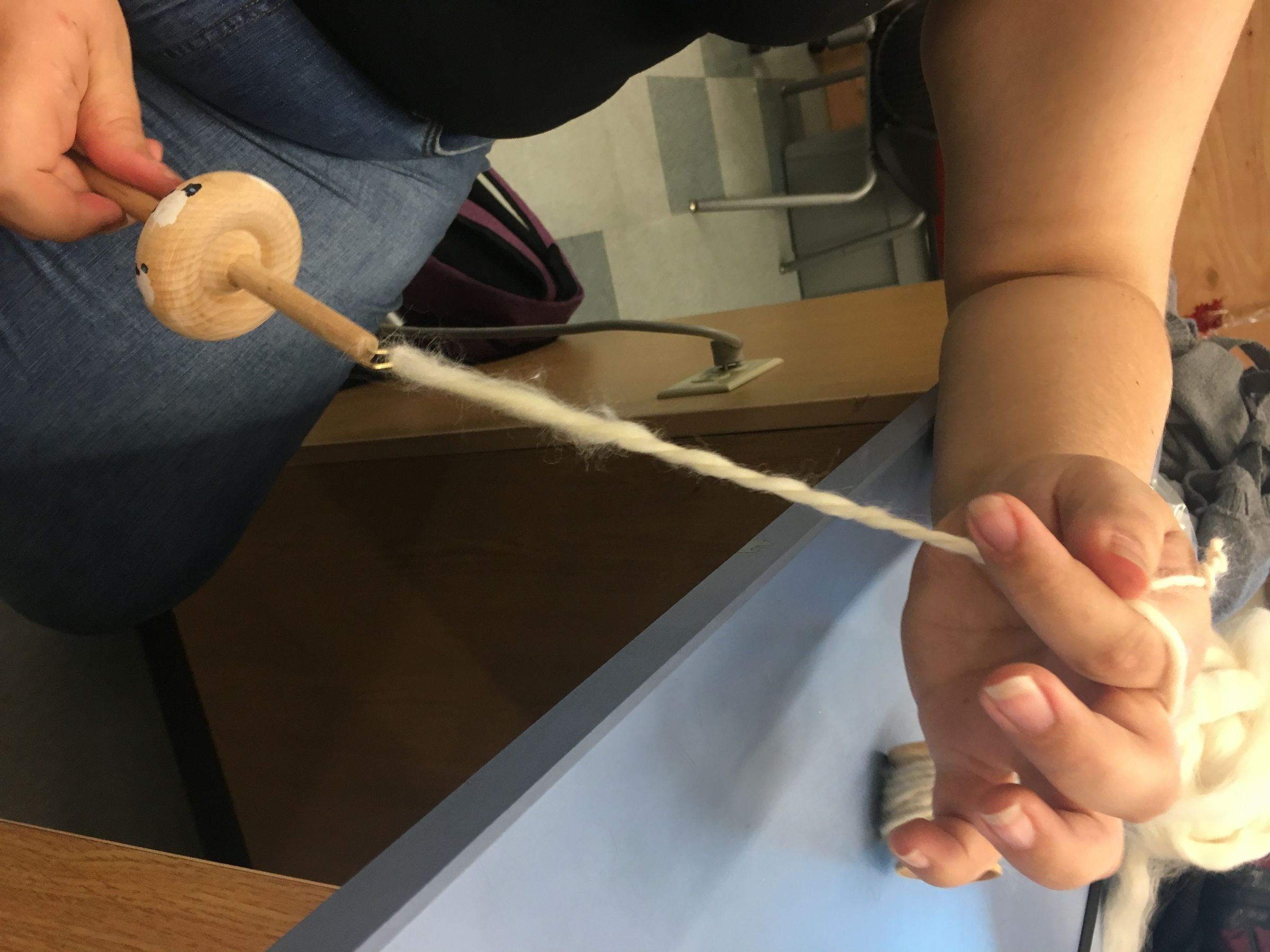Learning How to Make Yarn With a DIY Drop Spindle! : 8 Steps (with ...