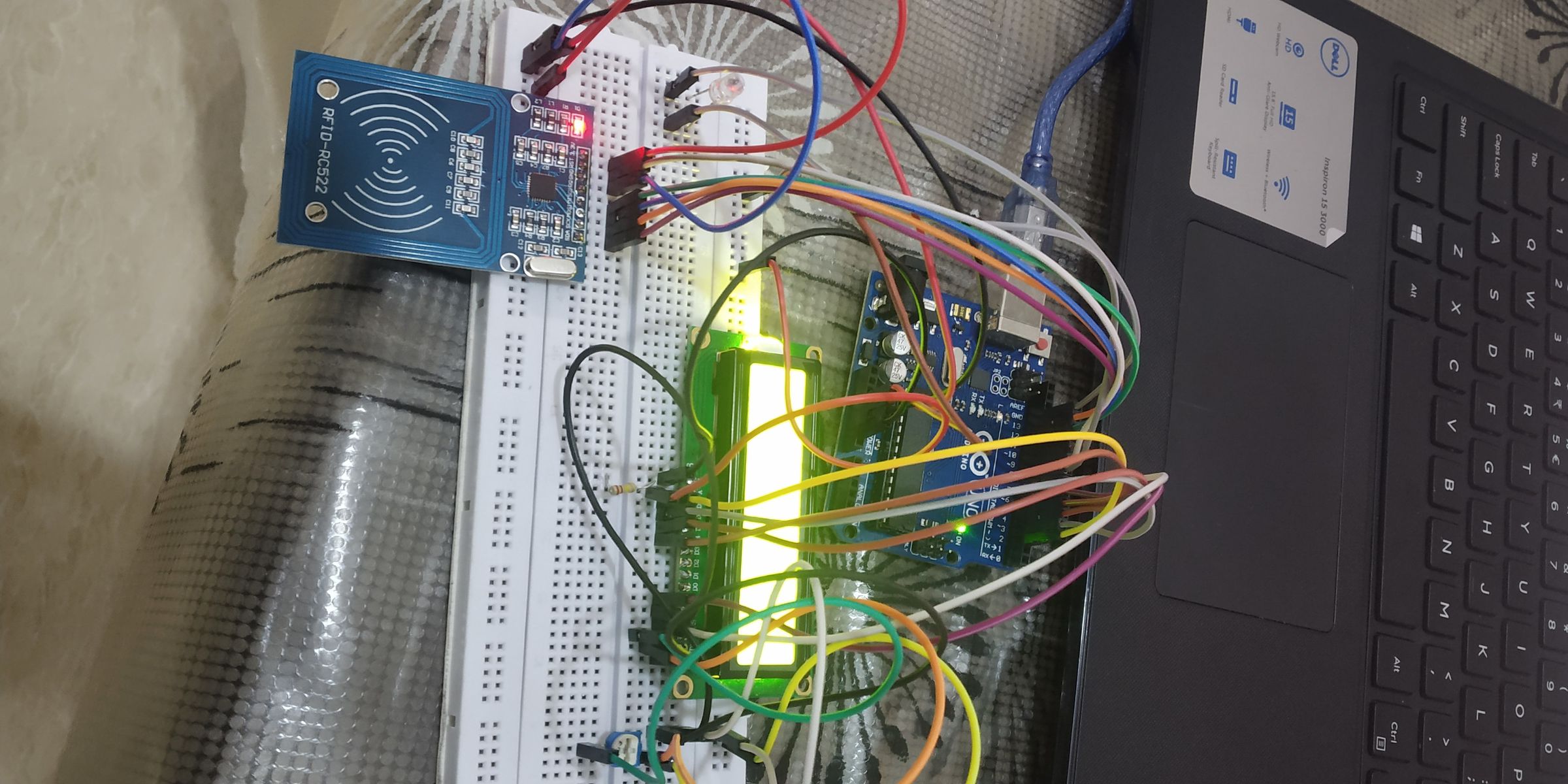 RFID CARD READER WITH ARDUINO,RFID-RC522 and LCD 16x2 : 7 Steps (with ...