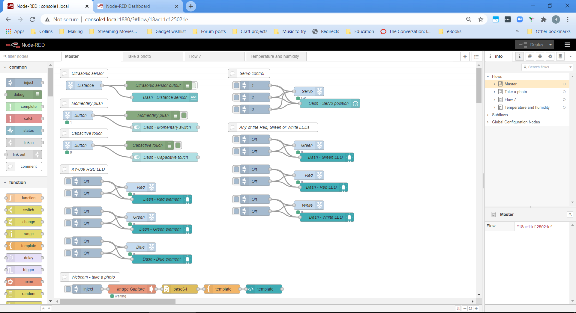 Node-RED Console for Teaching Physical Computing / AI / IoT : 15 Steps ...