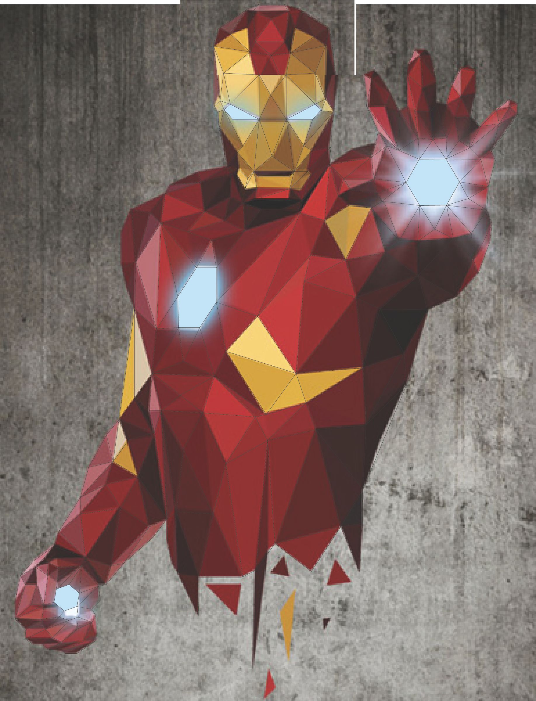 Low-Poly Iron Man With Wifi-Controlled LED Strips : 8 Steps (with ...