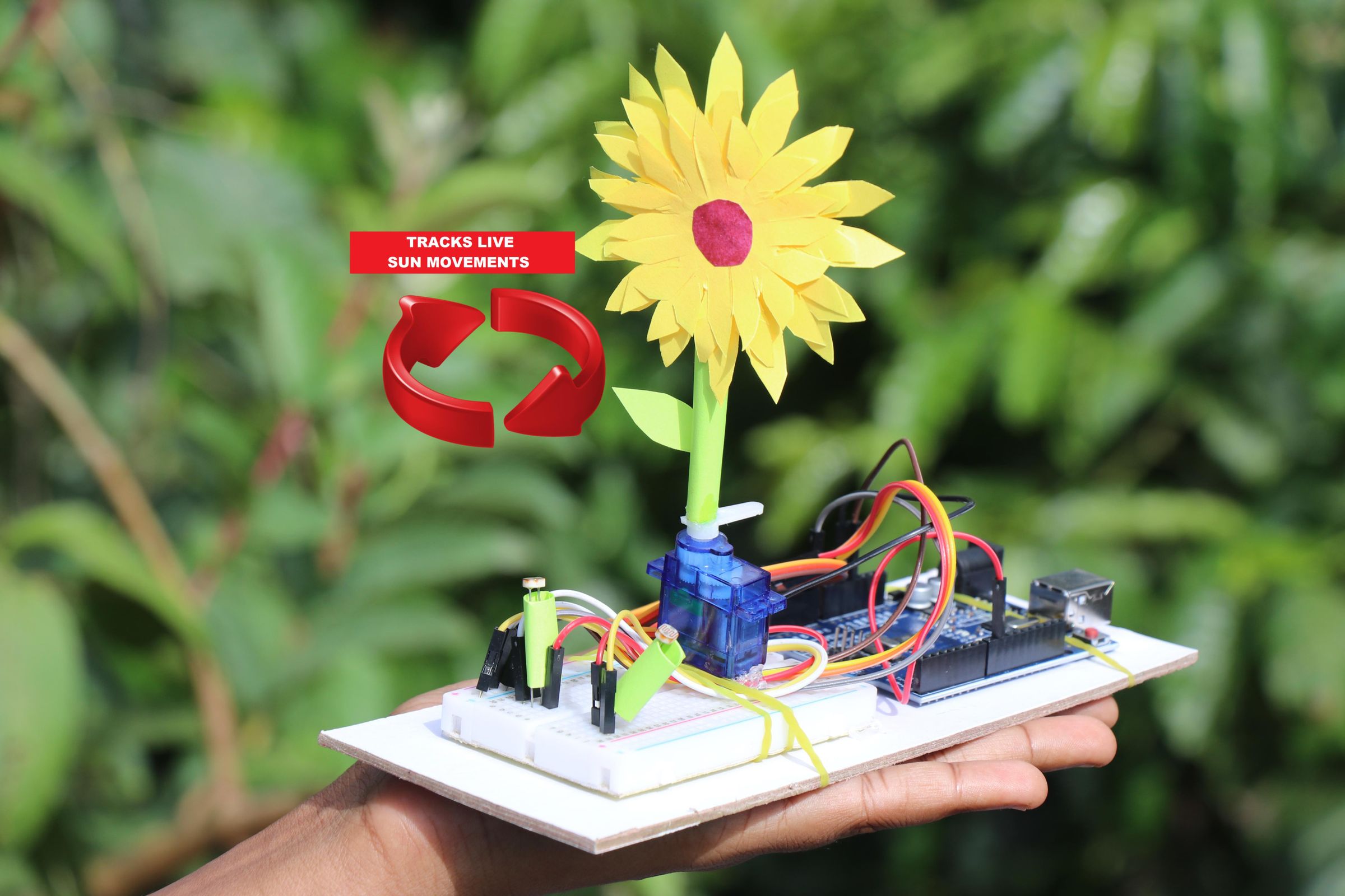 How to Make Sun Tracking Sunflower Robot Using Arduino : 5 Steps (with ...