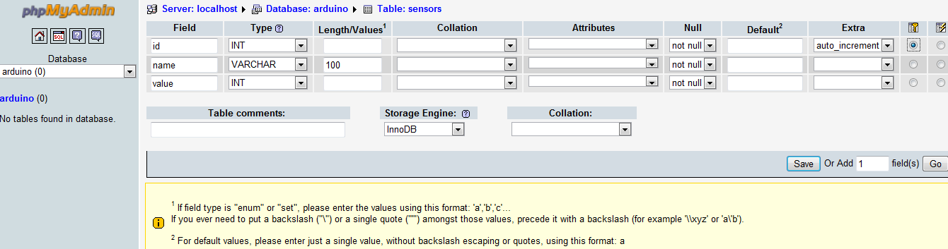 Connecting Arduino to MySQl Database W/ USB Using MysqlIO : 6 Steps ...