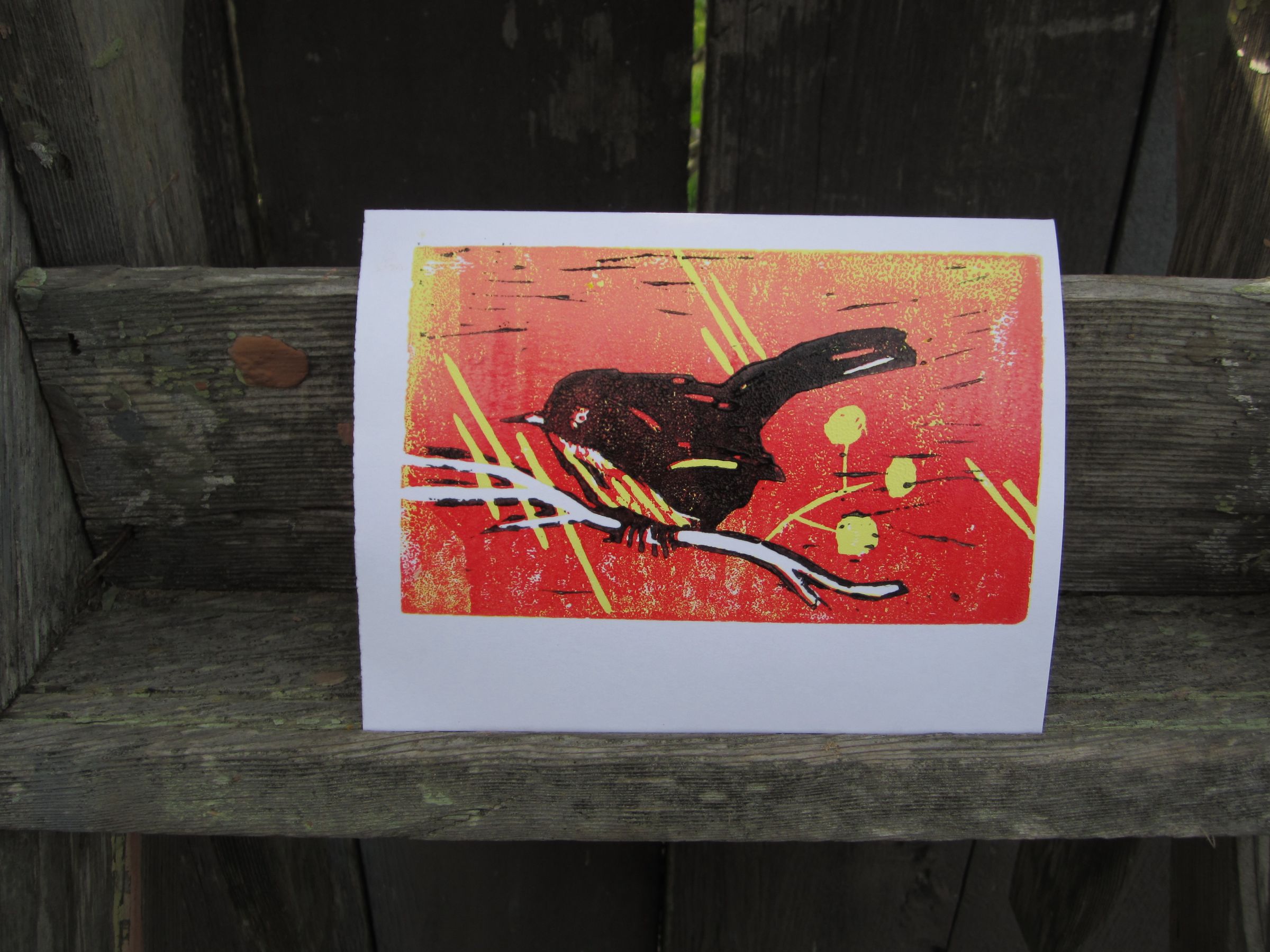 Lino Reduction Print Card : 7 Steps - Instructables