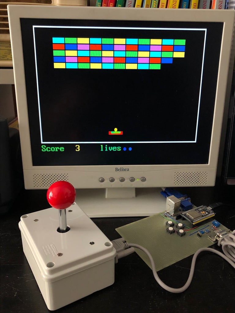 Esp32 Vga Arcade Games And Joystick 6 Steps With Pictures