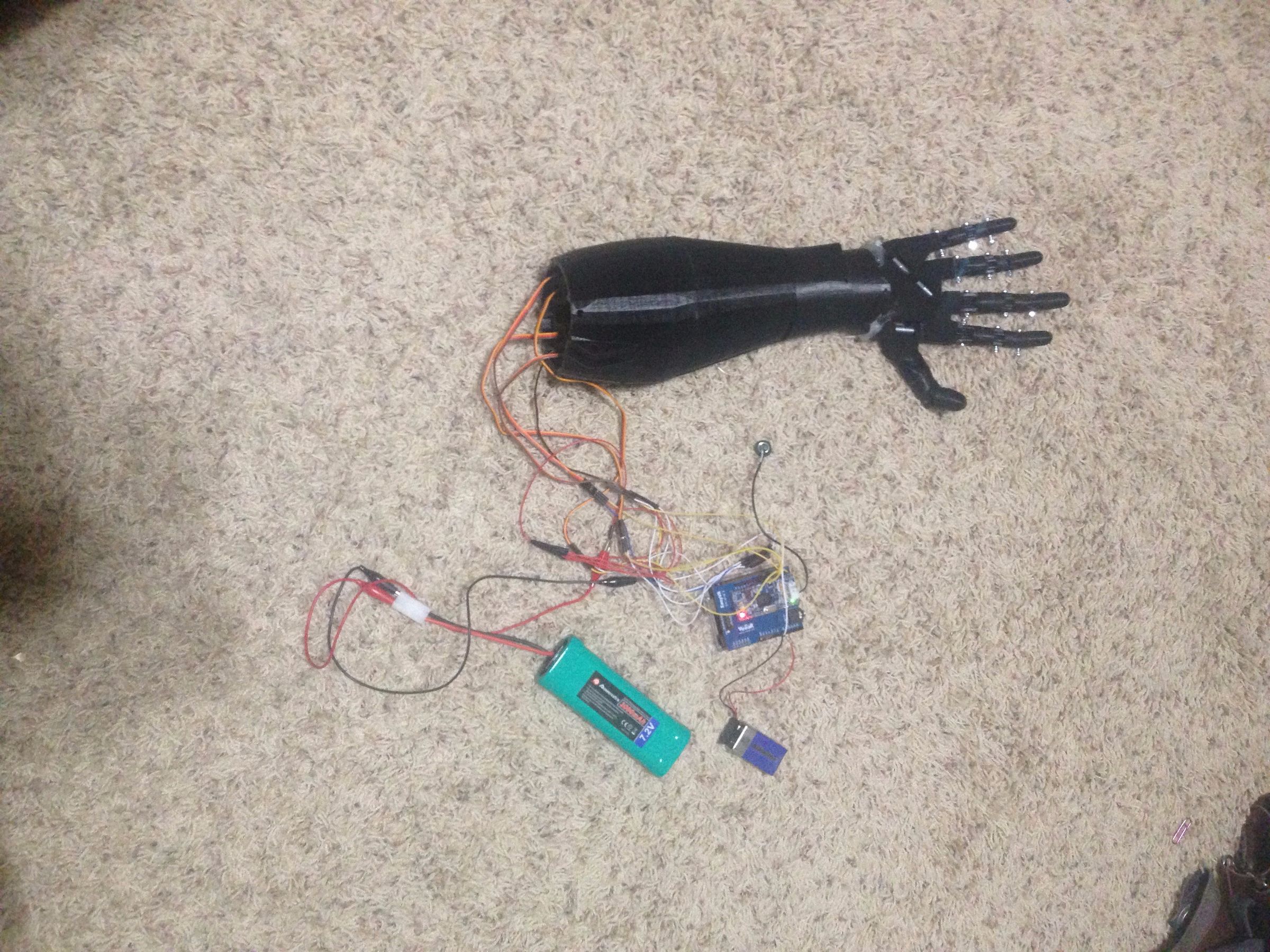 DIY Prosthetic Hand & Forearm (Voice Controlled) : 14 Steps (with ...