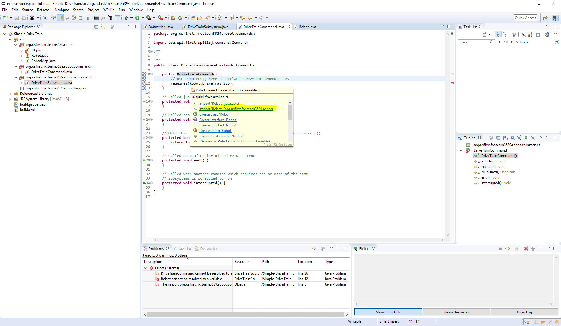 How to Write a Simple Drivetrain for FRC (Java) : 12 Steps (with ...