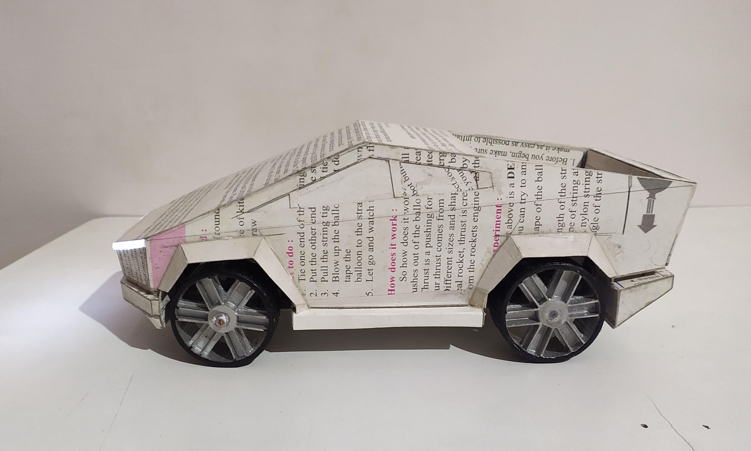 Tesla Cybertruck DIY Made of Cardboard : 6 Steps (with Pictures ...