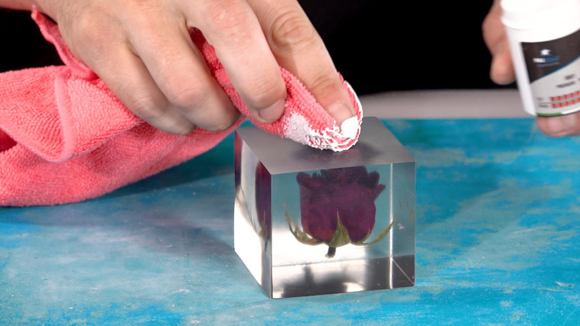 How to Cast Flowers in Epoxy Resin - DIY Resin Rose Paperweight! : 8 ...