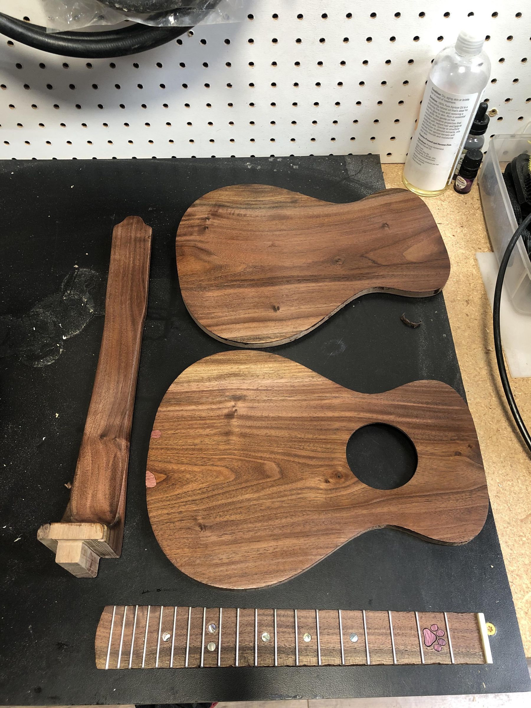 Solid Walnut Ukulele From Walnut Tree Using CNC/ Laser Cutter : 14 ...