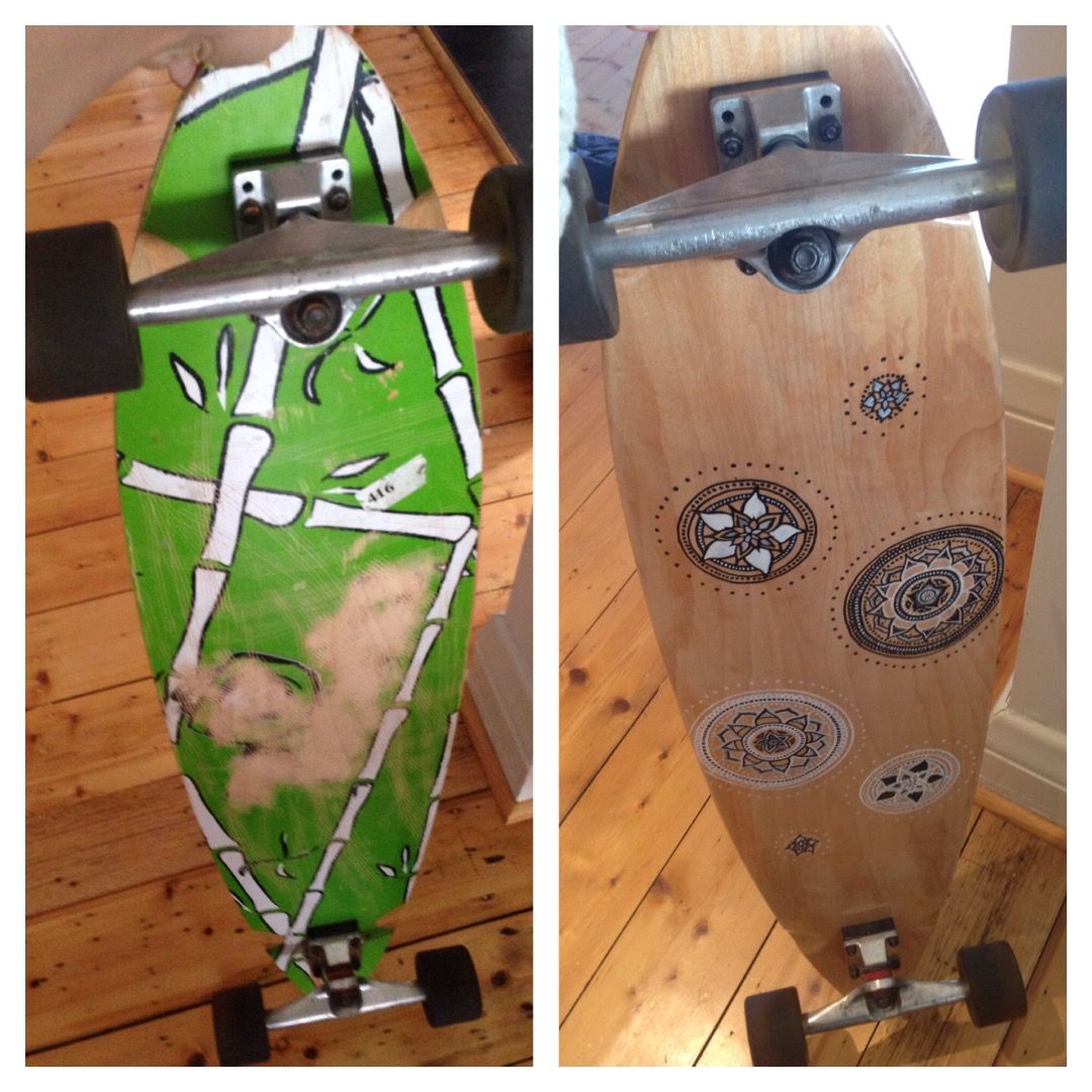 DIY Longboard Renovation (graphics and Grip Tape) : 6 Steps (with ...