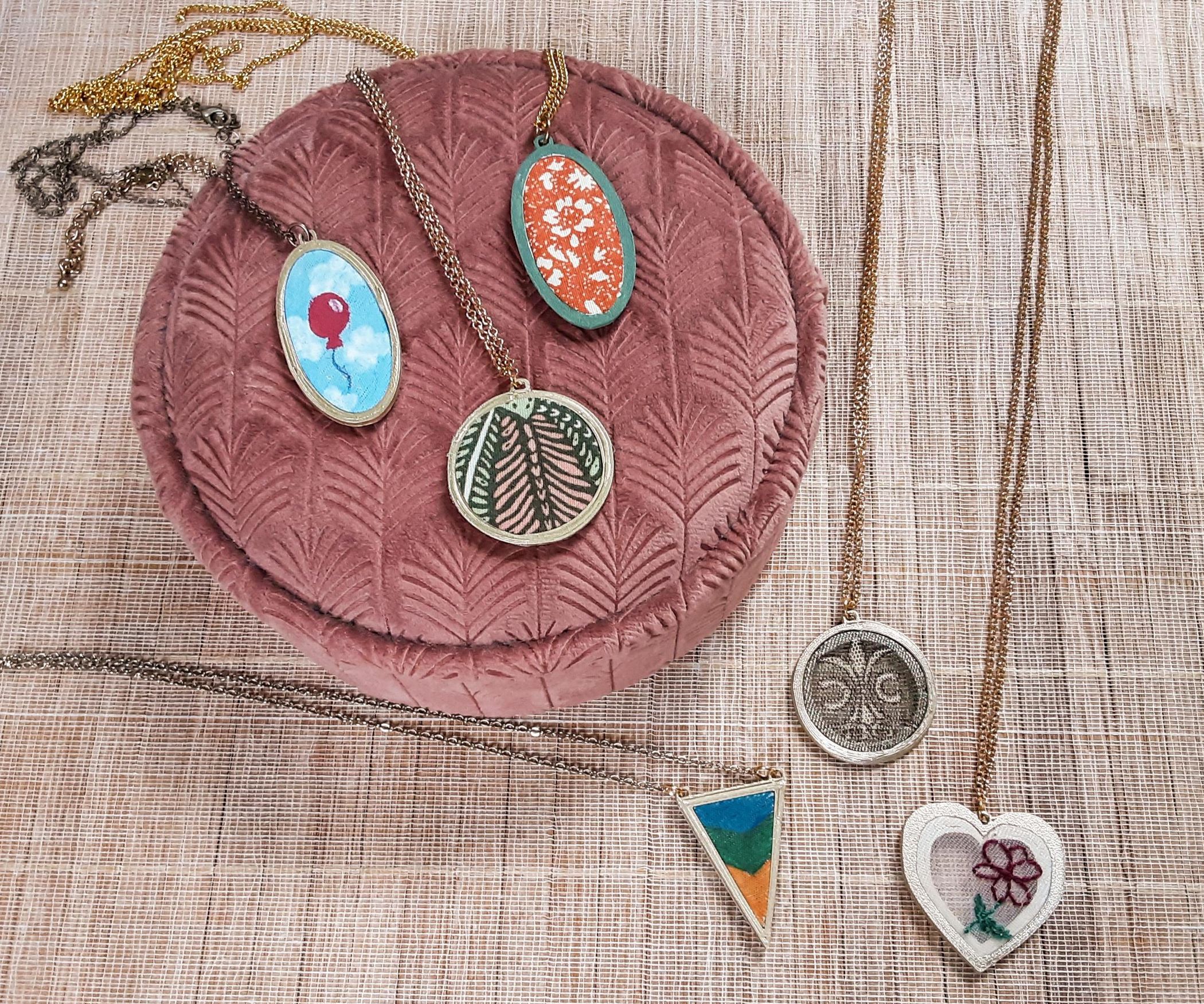 3D Printed Pendant Shapes With Textiles : 9 Steps (with Pictures ...